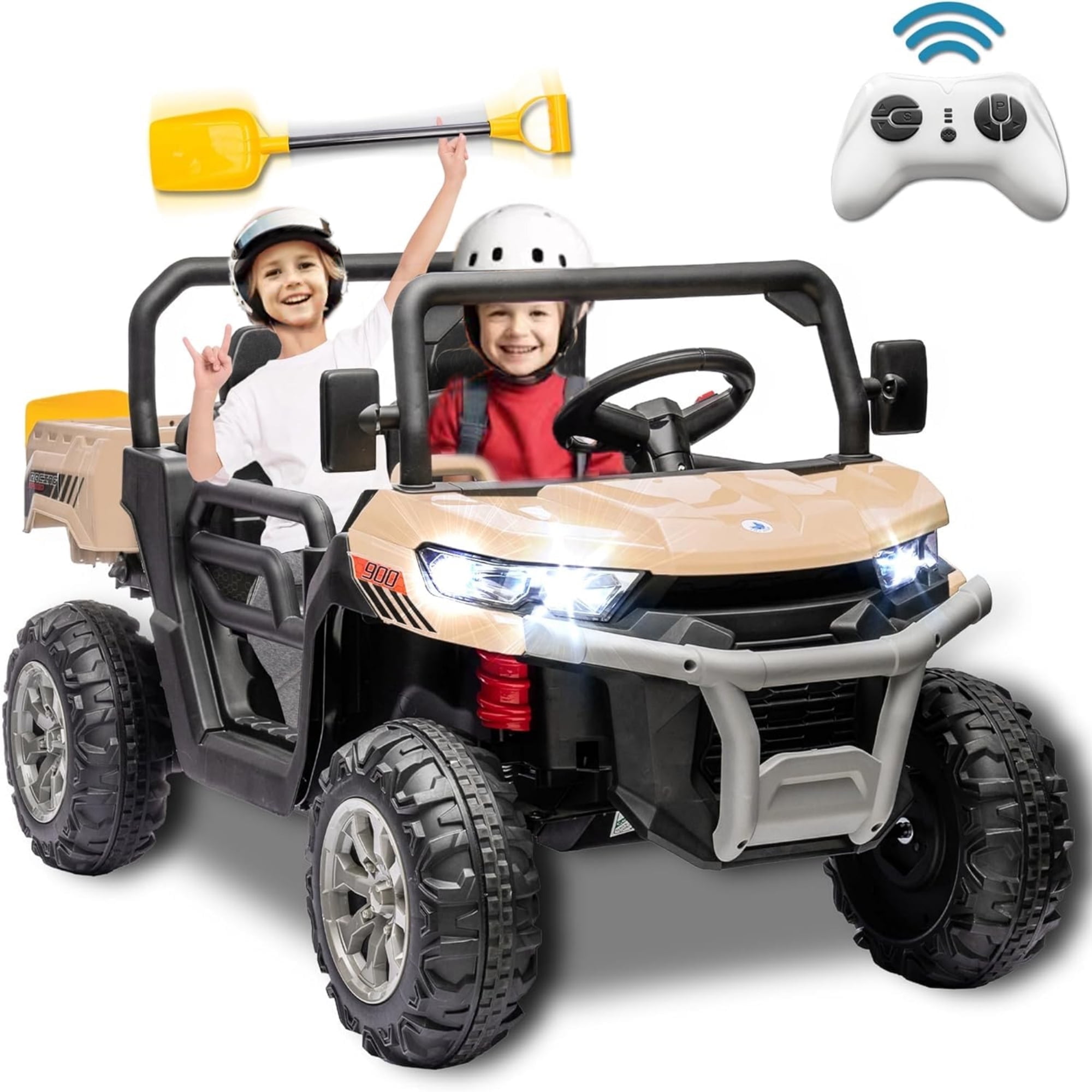Xuanlur 24V 2 Seater Kids Ride on Car Truck, Ride on UTV W/ 2x200W ...