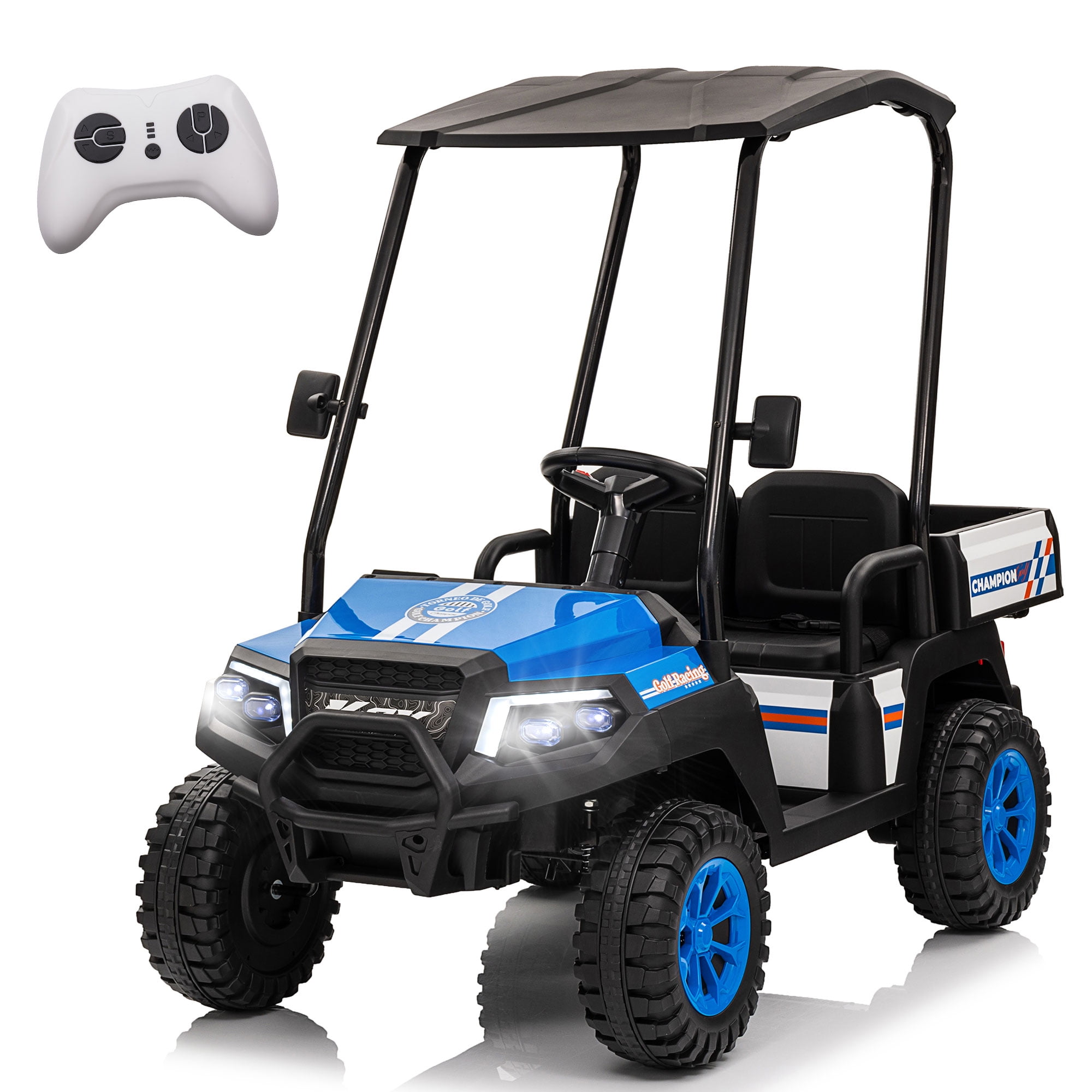 Xuanlur 24V 7AH Kids Golf Cart, 24V Ride on Toys for Big Kids w/Remote ...