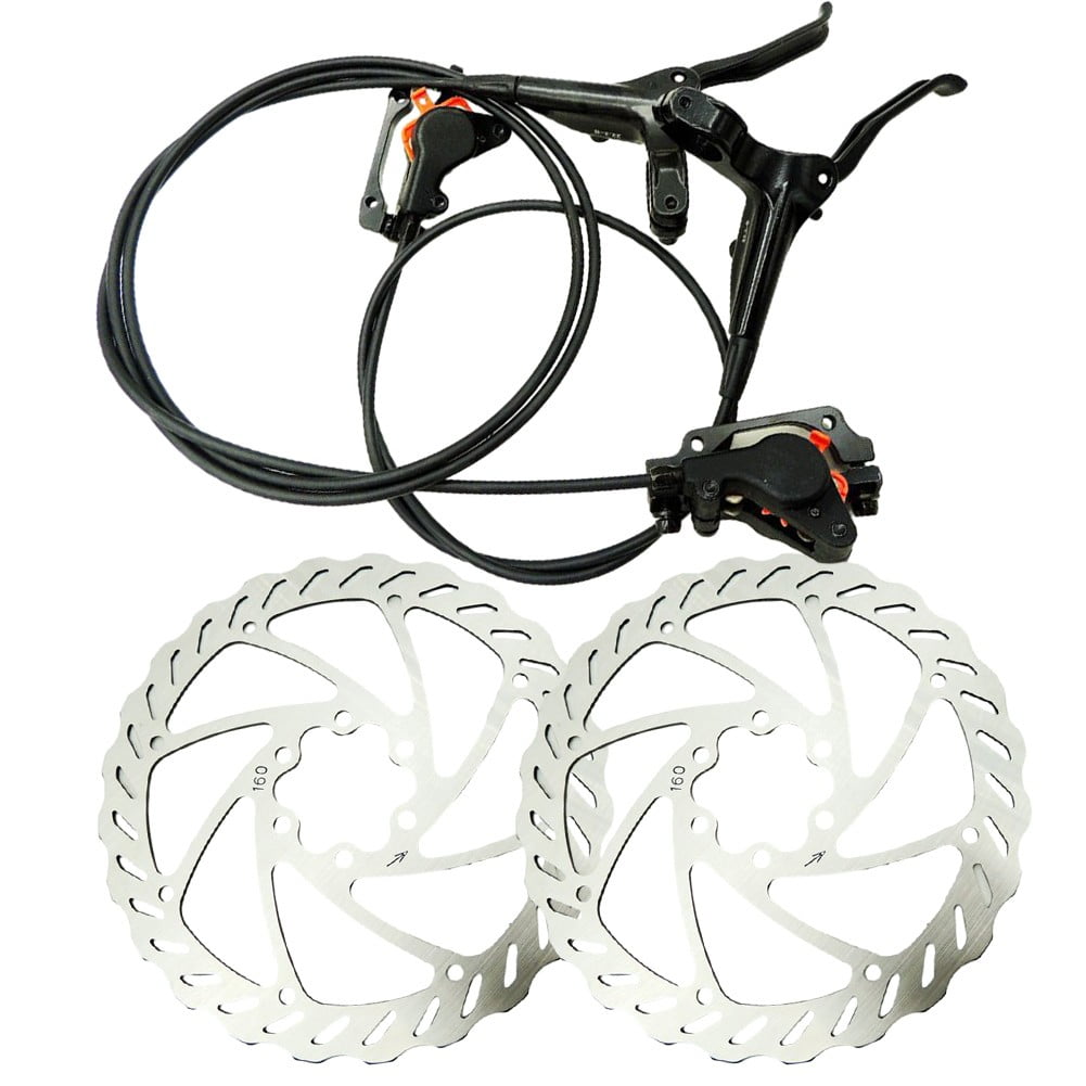 Xuanqin 1 Pair bicycle Disc Brake Set Hydraulic Disc Brake Kit 160MM ...