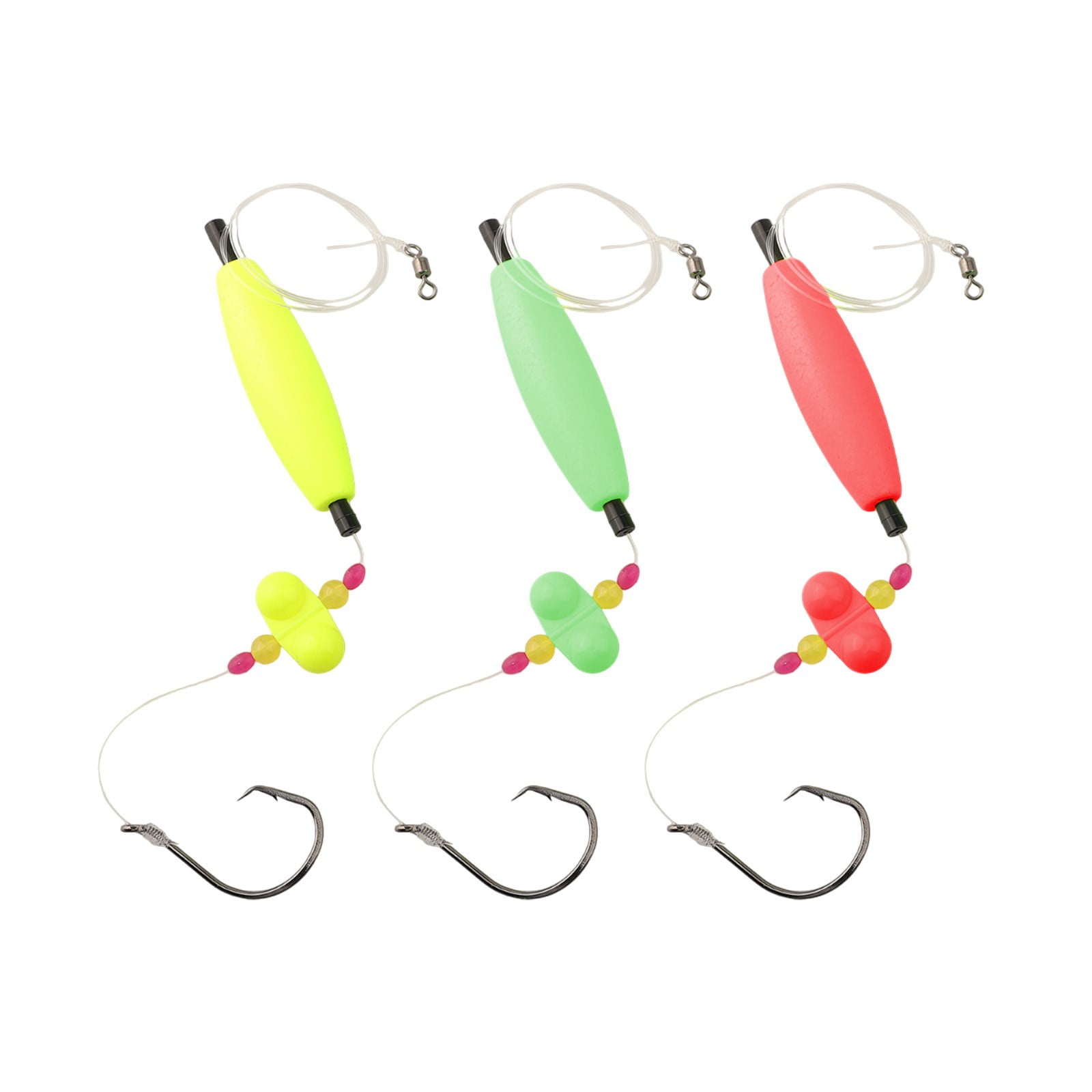 Xuanqin 3 Pcs Catfish Fishing Rigs 6/0 8/0 Circle Hooks for Catfish Peg ...