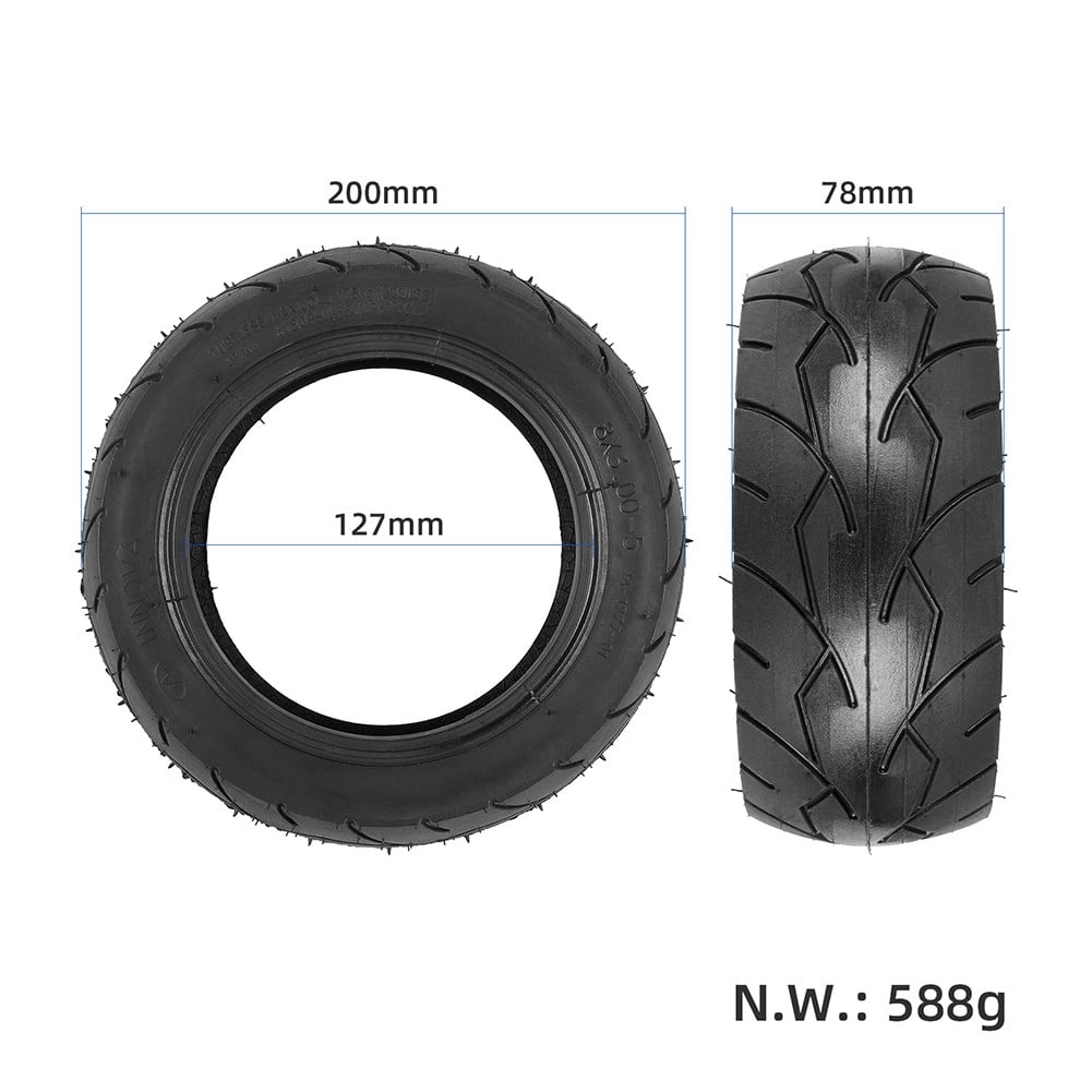 Xuanqin 8 inch 8x3.00-5 Tubeless Tire for Kaabo for Mantis 8 Electric ...