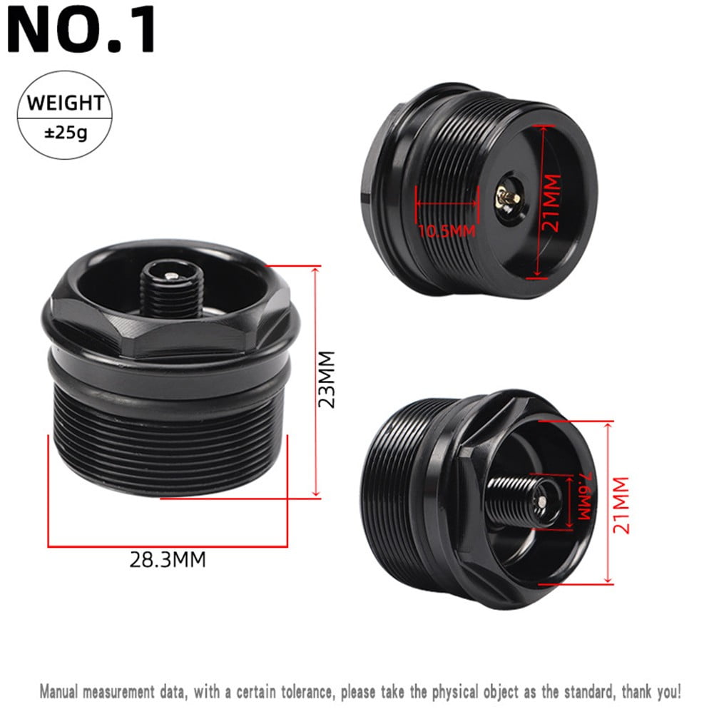 Xuanqin Bike Fork Valve Nut Bicycle Air Fork Cap Assembly Thread 28.3 ...