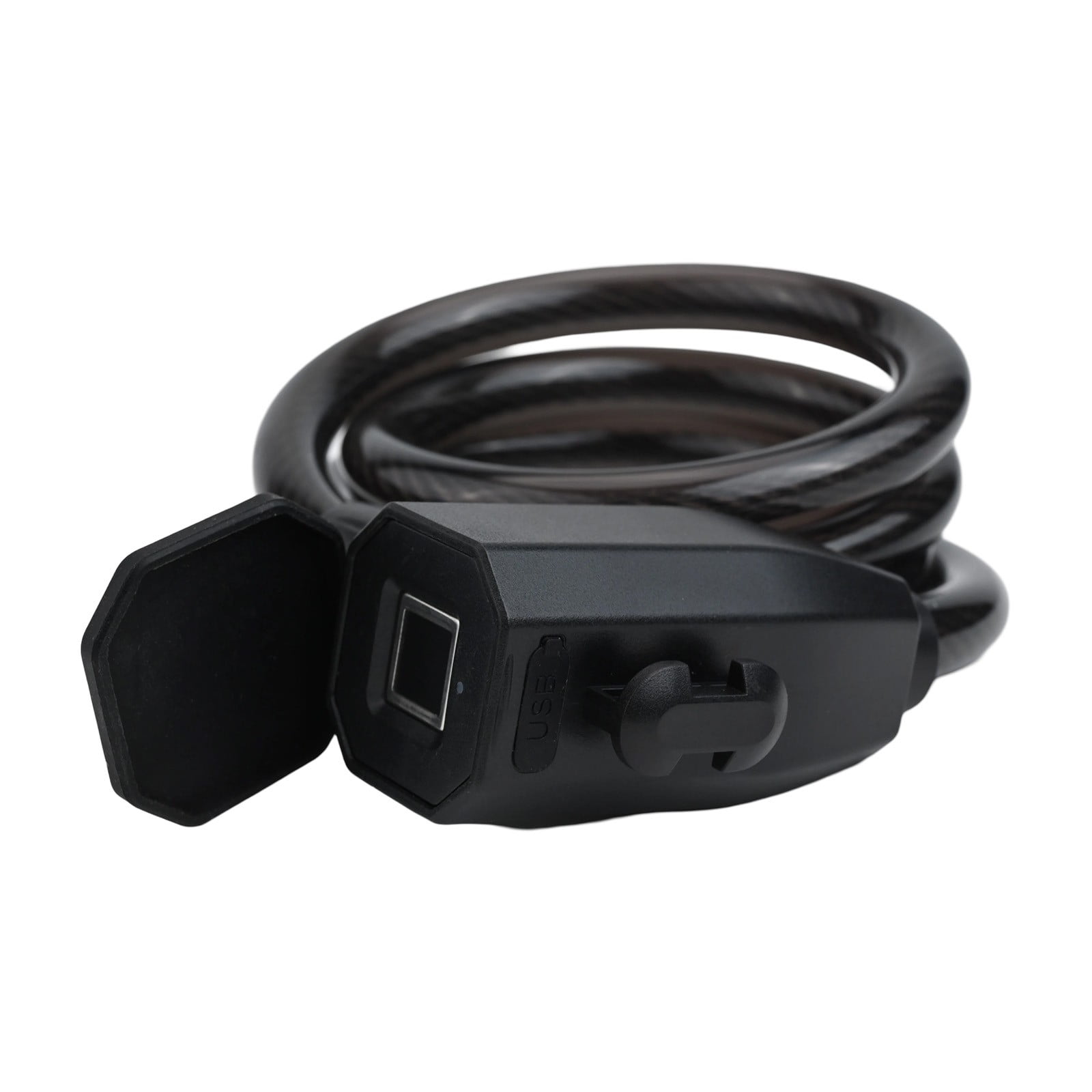 Xuanqin Fingerprint Cable Lock 1200mm Bike Lock Weatherproof Keyless Biometric Lock - Walmart.com