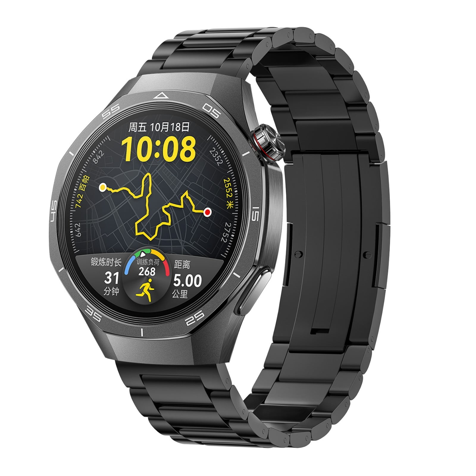 Xubinwww 22mm Triple Titanium Metal Watch Strap Band Paper Wristbands ...