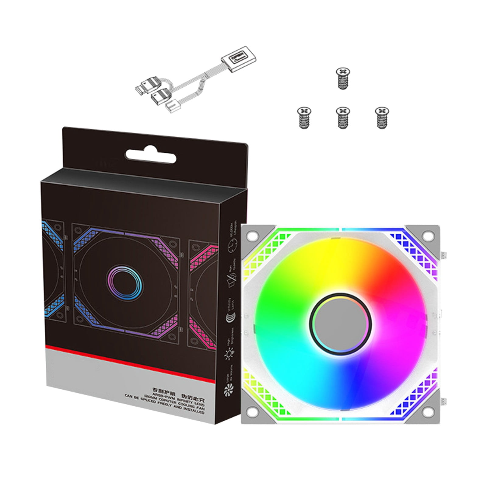 Xubinwww Efficient PC Fan Enhanced Airflow Quiet Operation Universal ...