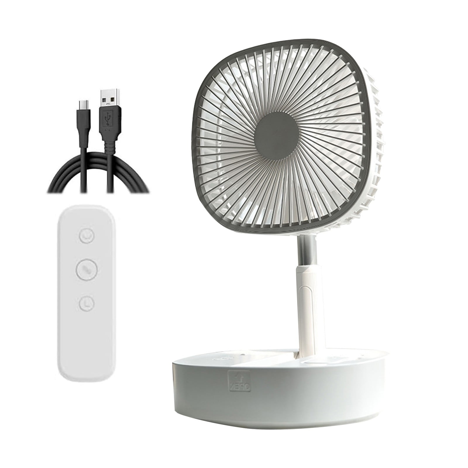 Xubinwww Portable Foldable Rechargeable Travel Oscillating Fan ...