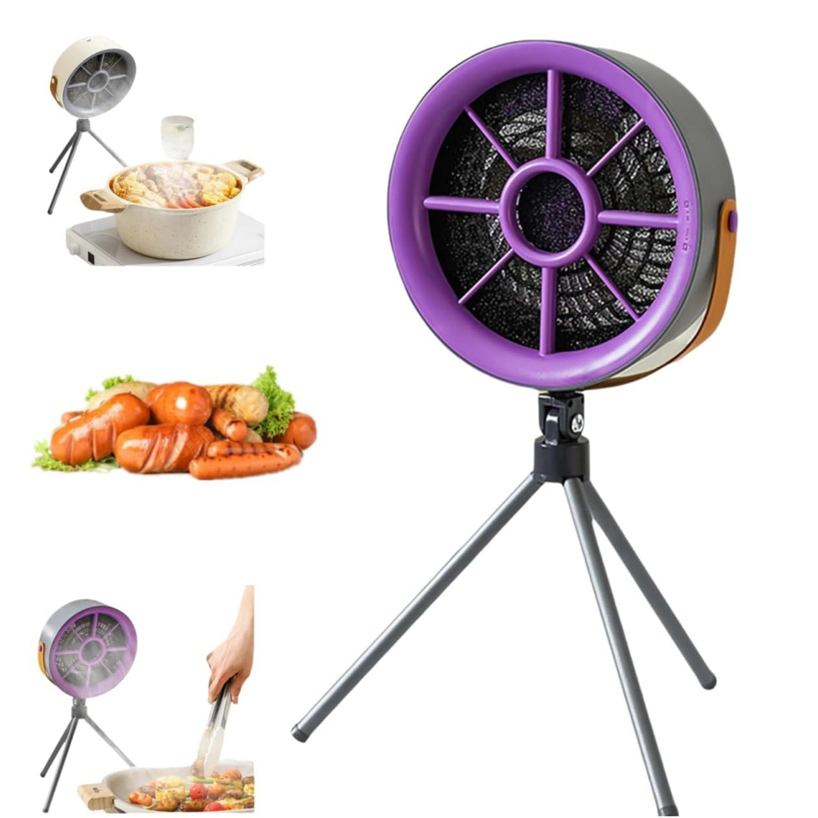 Xubinwww Portable Range Hood Outdoor Camping Indoor Barbecue High Wind ...