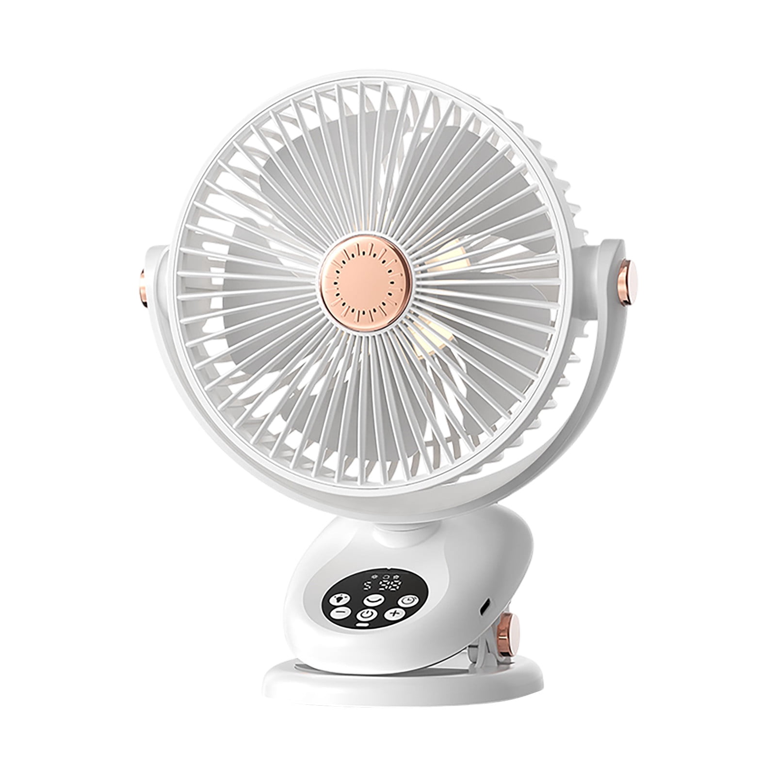 Xubinwww Rechargeable Small Table Fan With 5 Speed Settings Quiet Table ...