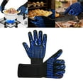 Xubond BBQ Barbecue Gloves Flame Retardant Fireproof And High ...