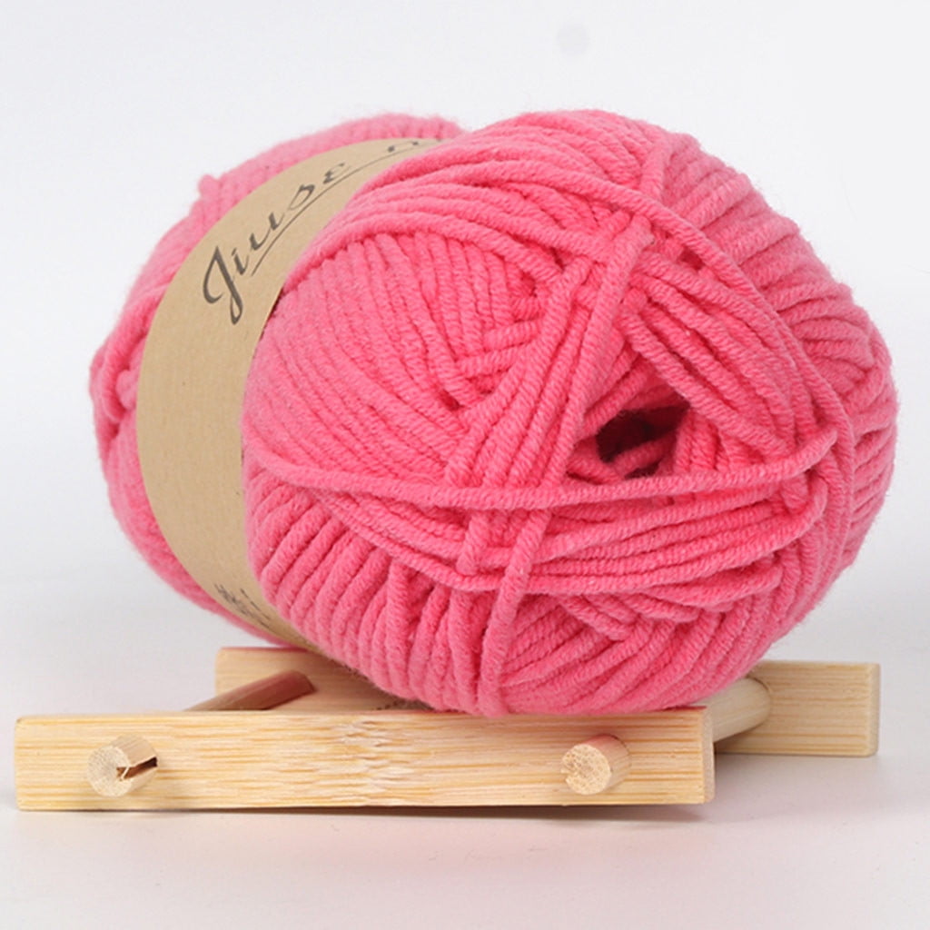 Xubond Crochet Kit Cotton Wool 5 Strands Of Milk Diy Hat Scarf Line