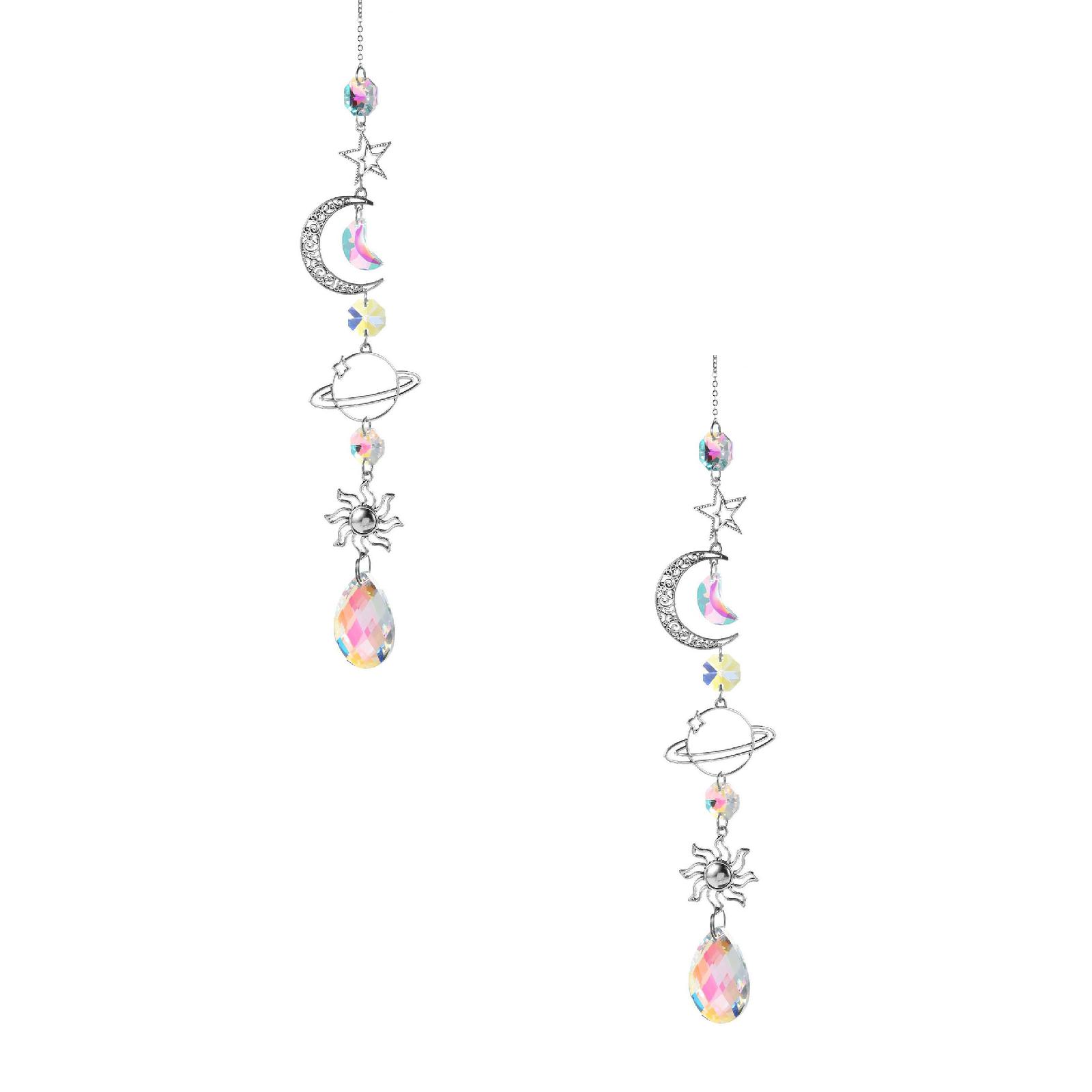 Xubond Crystal Suncatchers Hanging Wind Chime Style Garden Suncatcher ...