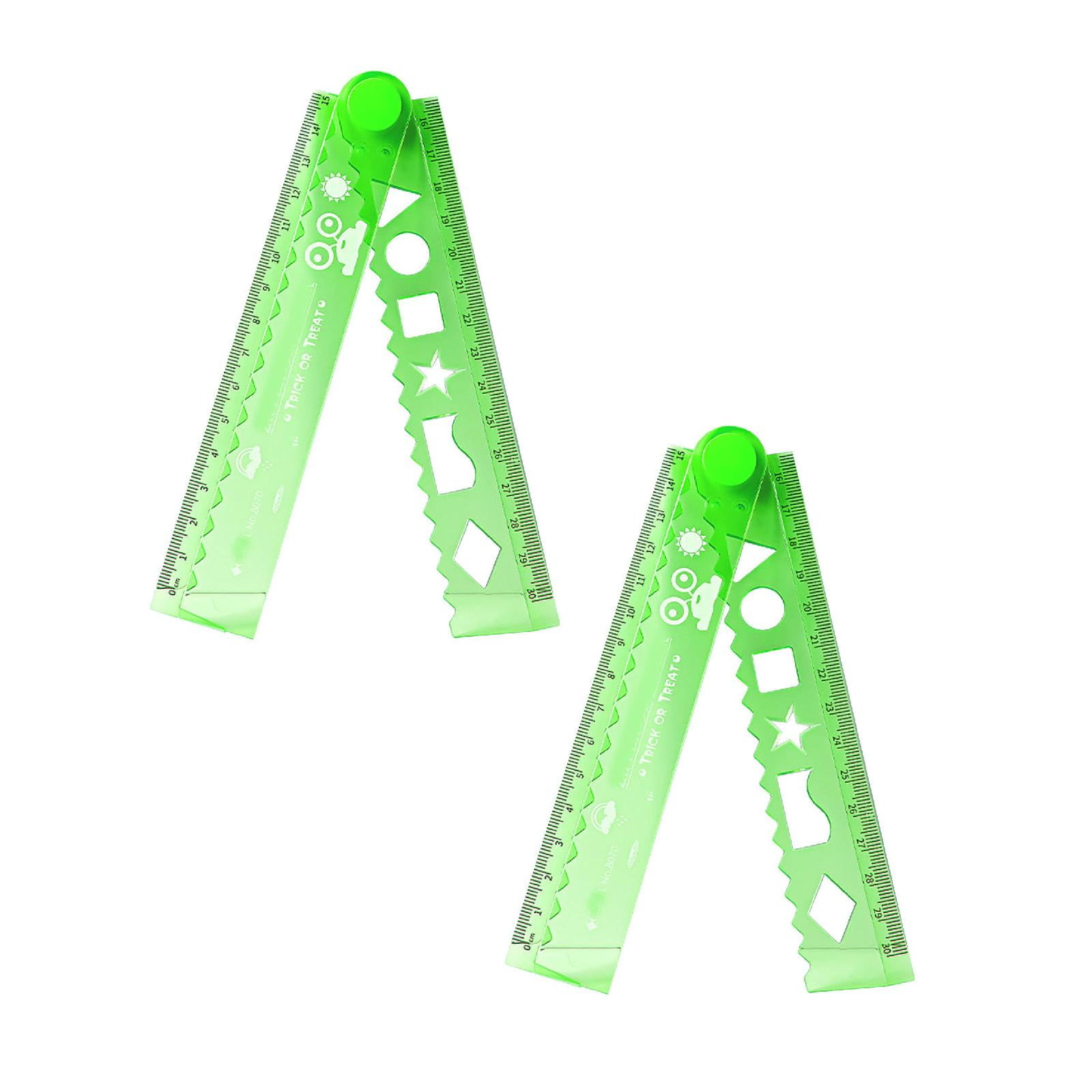 Xubond Flexible Ruler Clear Rulers 30cm PVC Shatterproof Folding For ...