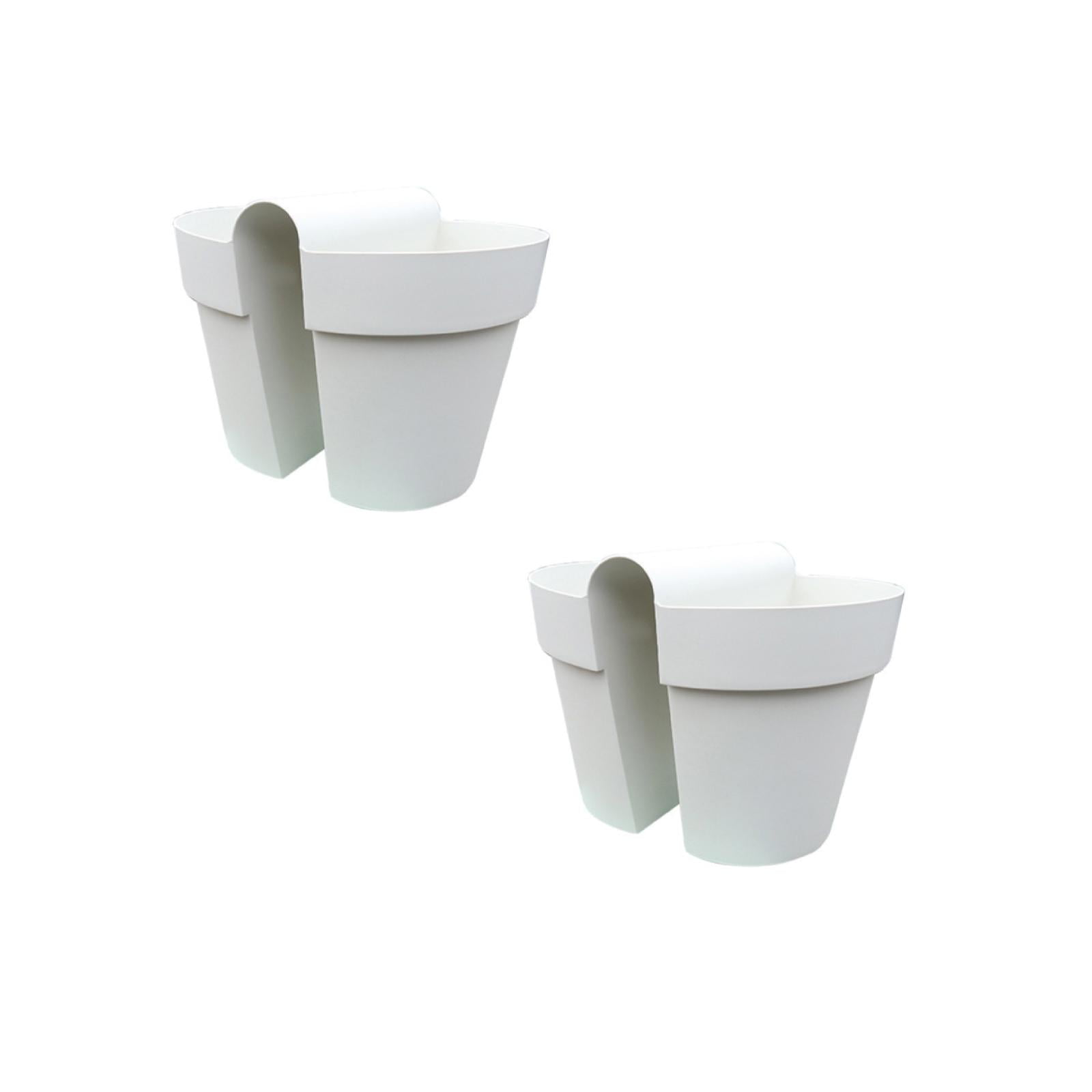 Xubond Garden Tools, Double Hanging Rail Planter Flower Pot Plant ...