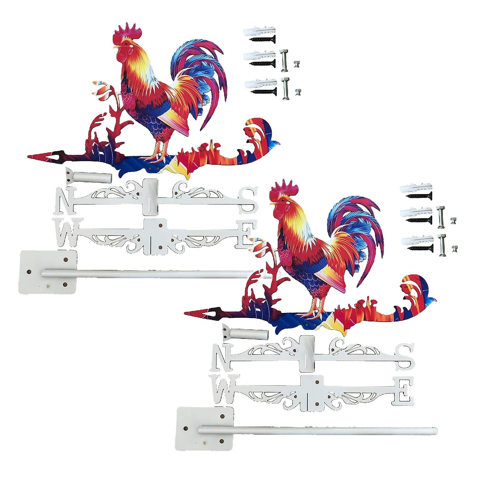 Xubond Garden Tools, Metal Rooster Weathervane Weather Vane Wind For ...