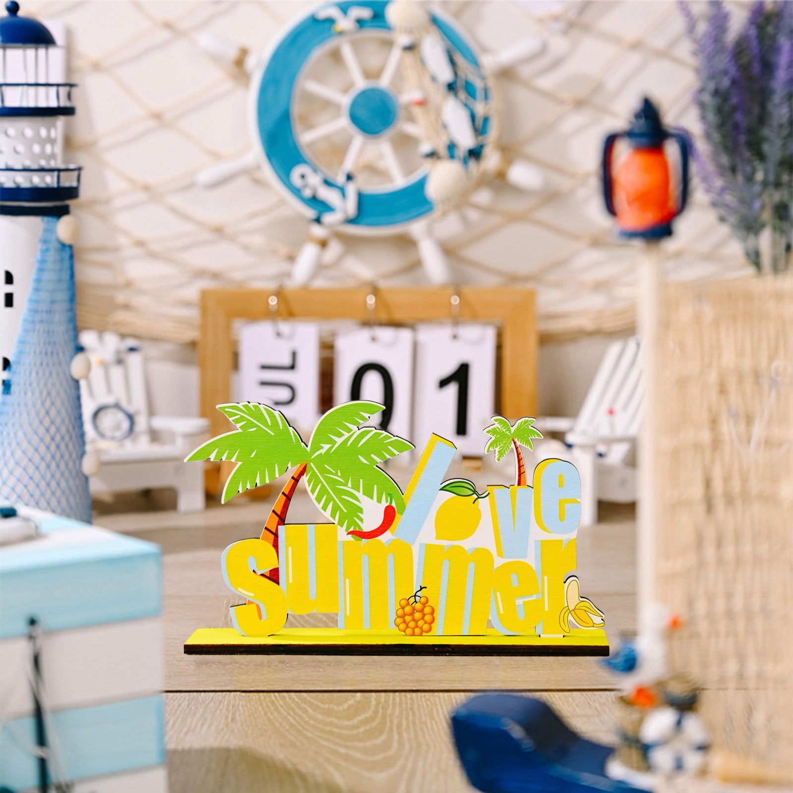 Xubond Home Decor, Summer Wood Swing Decoration Creative Letter Lemon ...