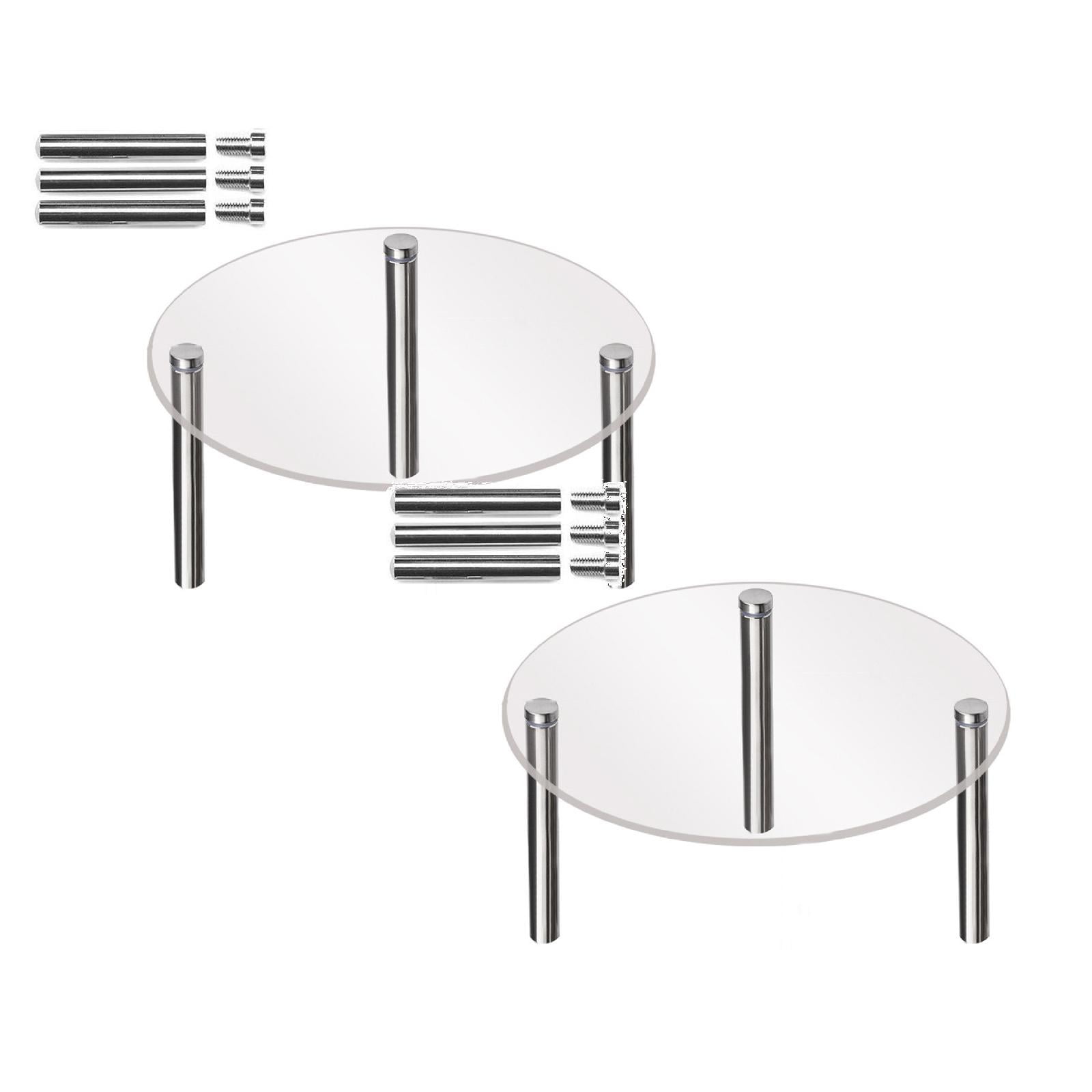 Xubond Kitchen Essentials, Clear Acrylic Cake Display Stand Circular ...