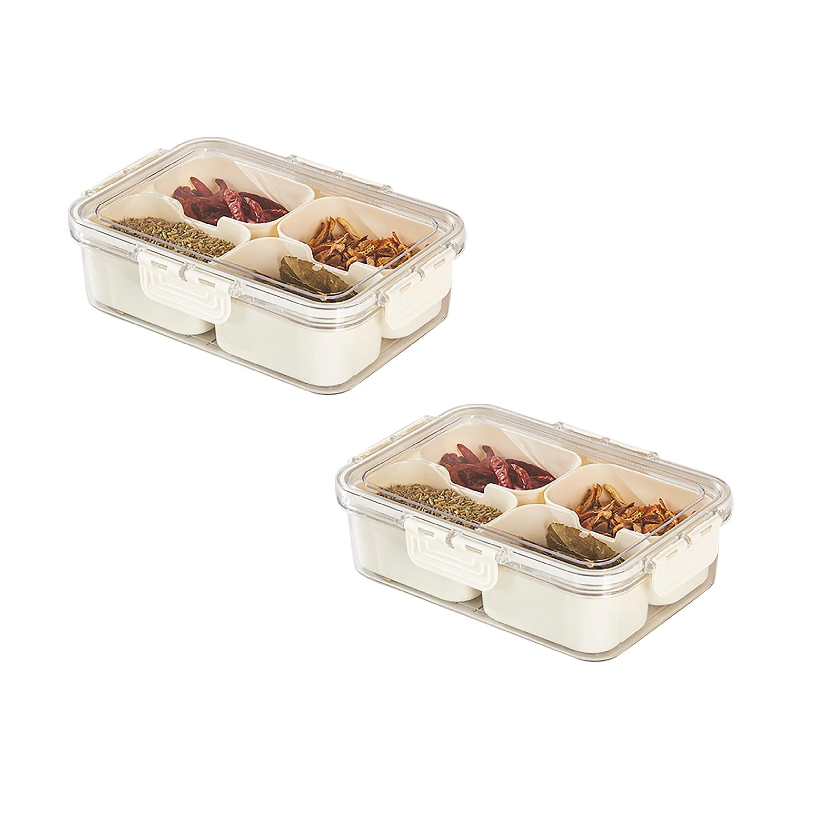 Xubond Kitchen Essentials, Snack Box Container Divided Serving Tray ...