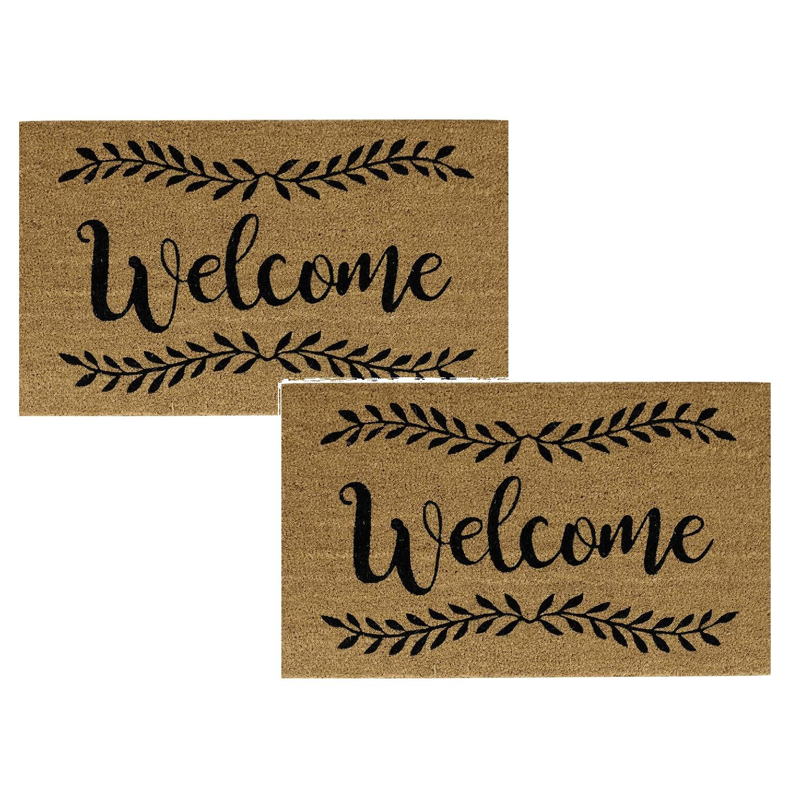 Xubond Kitchen Rugs With Sayings Farmhouse Coir Welcome Mat For The ...