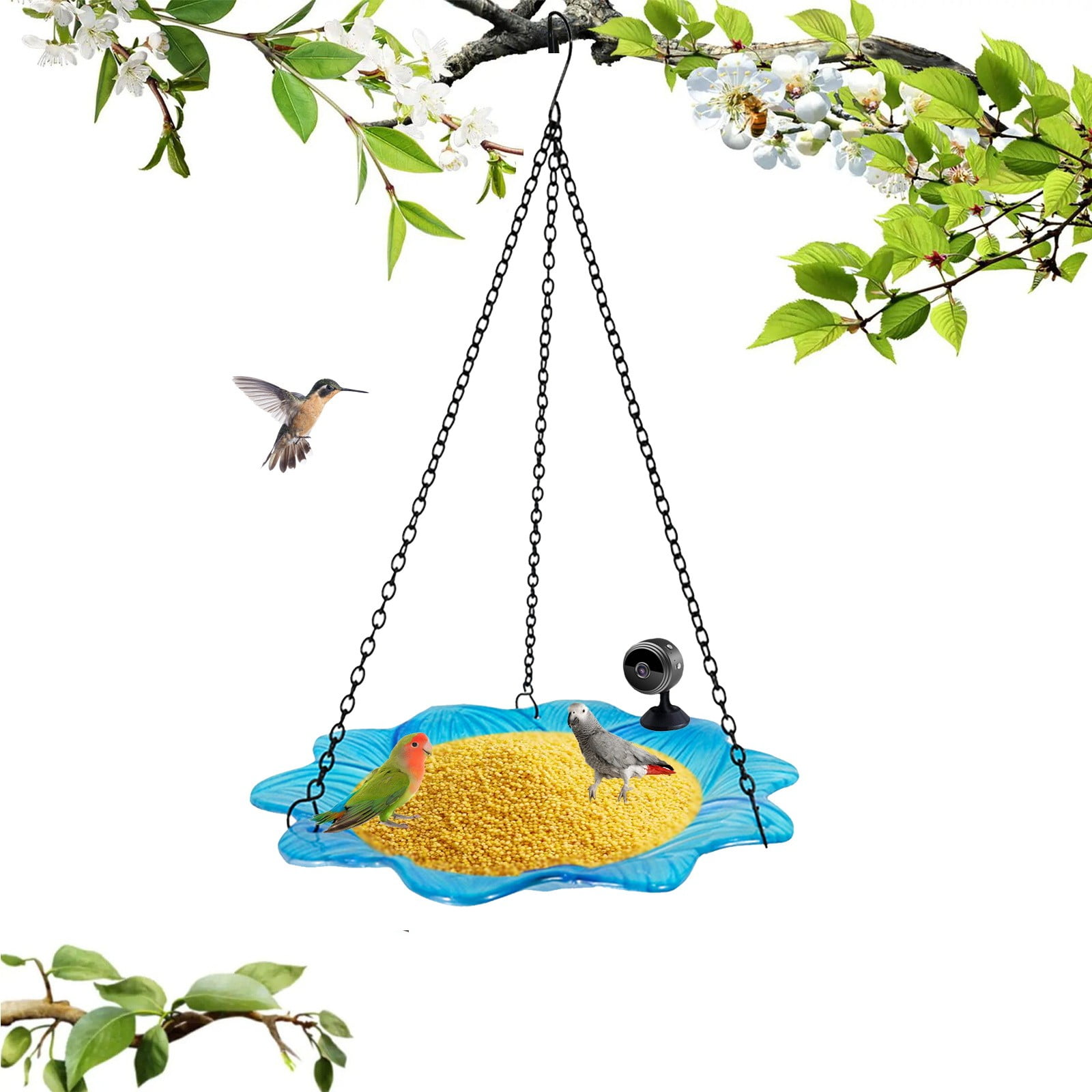 Xubond New Pet Smart Bird Feeder Outdoor Real Time With 1080P Camera ...