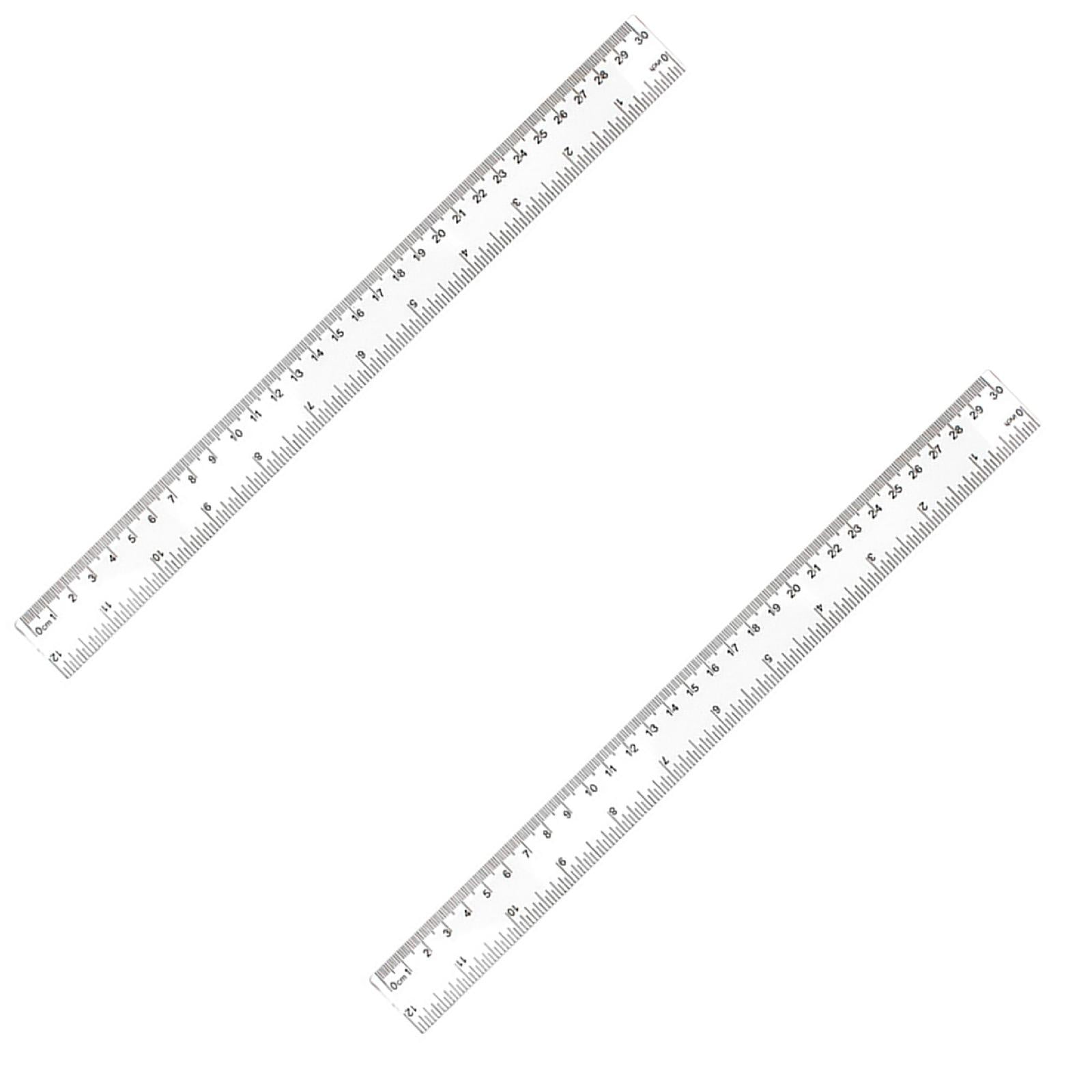 Xubond Office Supplies Centimeter Inch Scale Ruler. Plastic Ruler Small ...