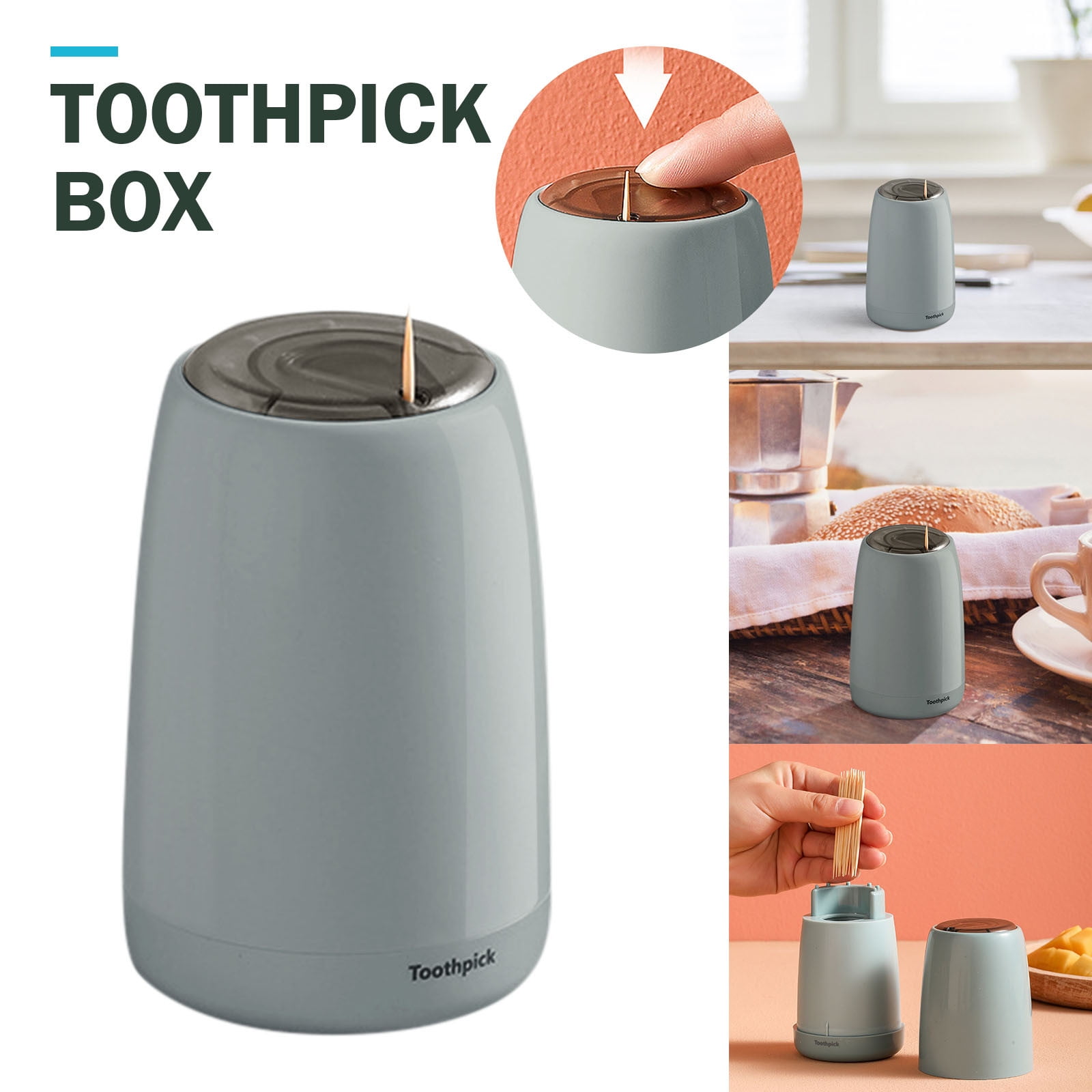 Xubond Press Toothpick Box Home Creative Automatic Living Room Dining ...