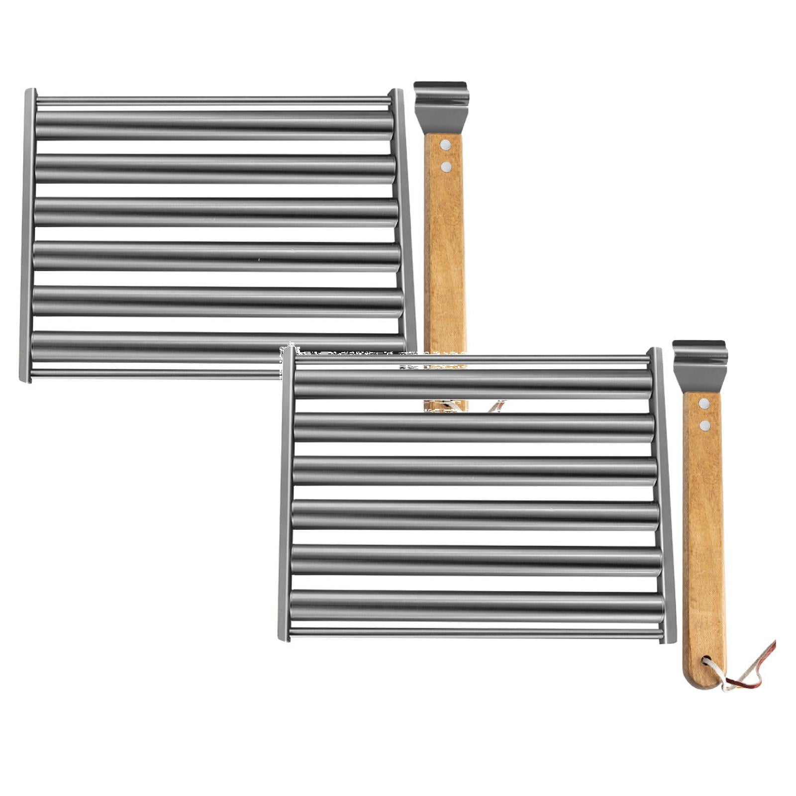 Xubond Rolling Sausage Rack Stainless Steel Drum Hot Dog Grill Kitchen ...