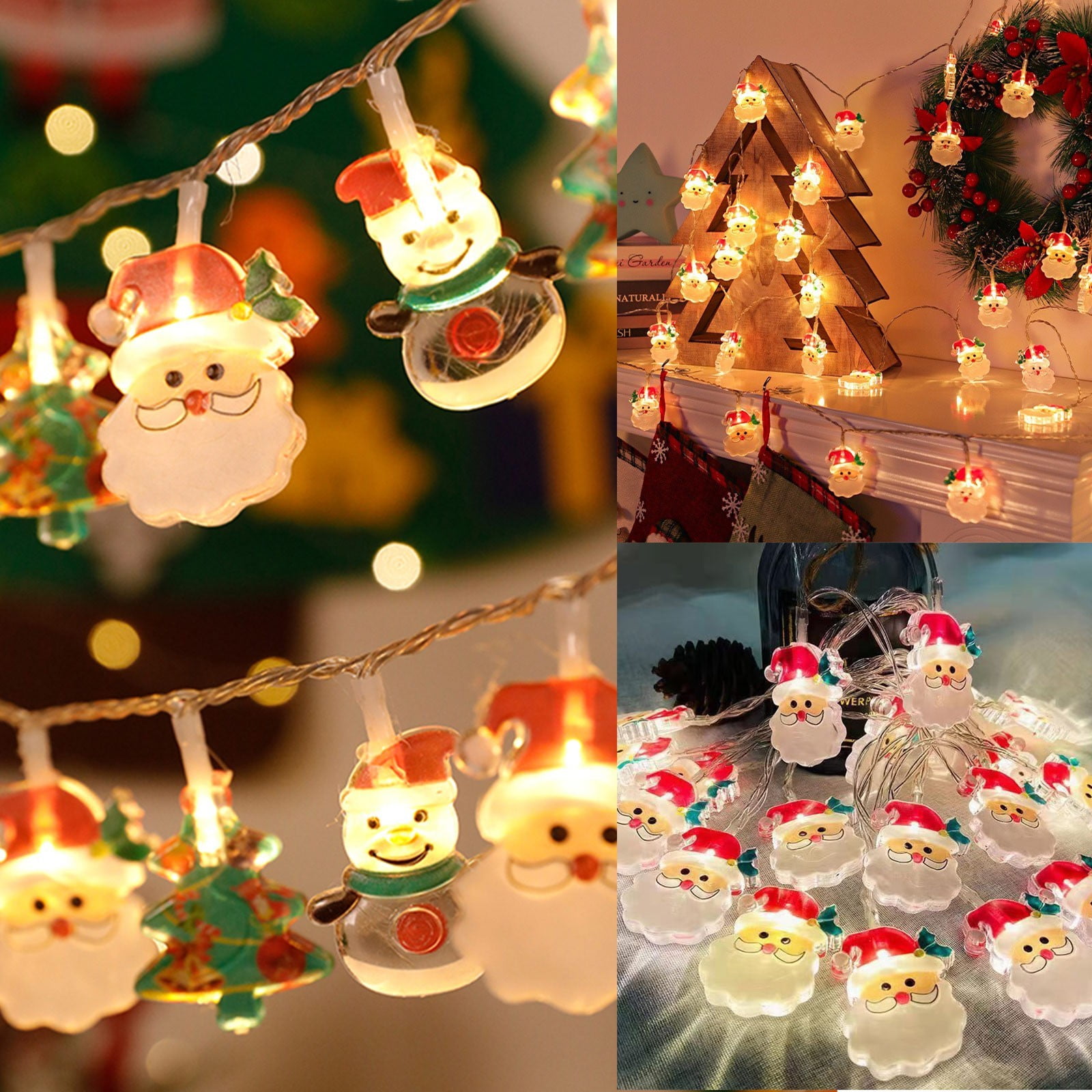 Xubond Room Decor Christmas String Lights Christmas 60inch 10 Lights ...