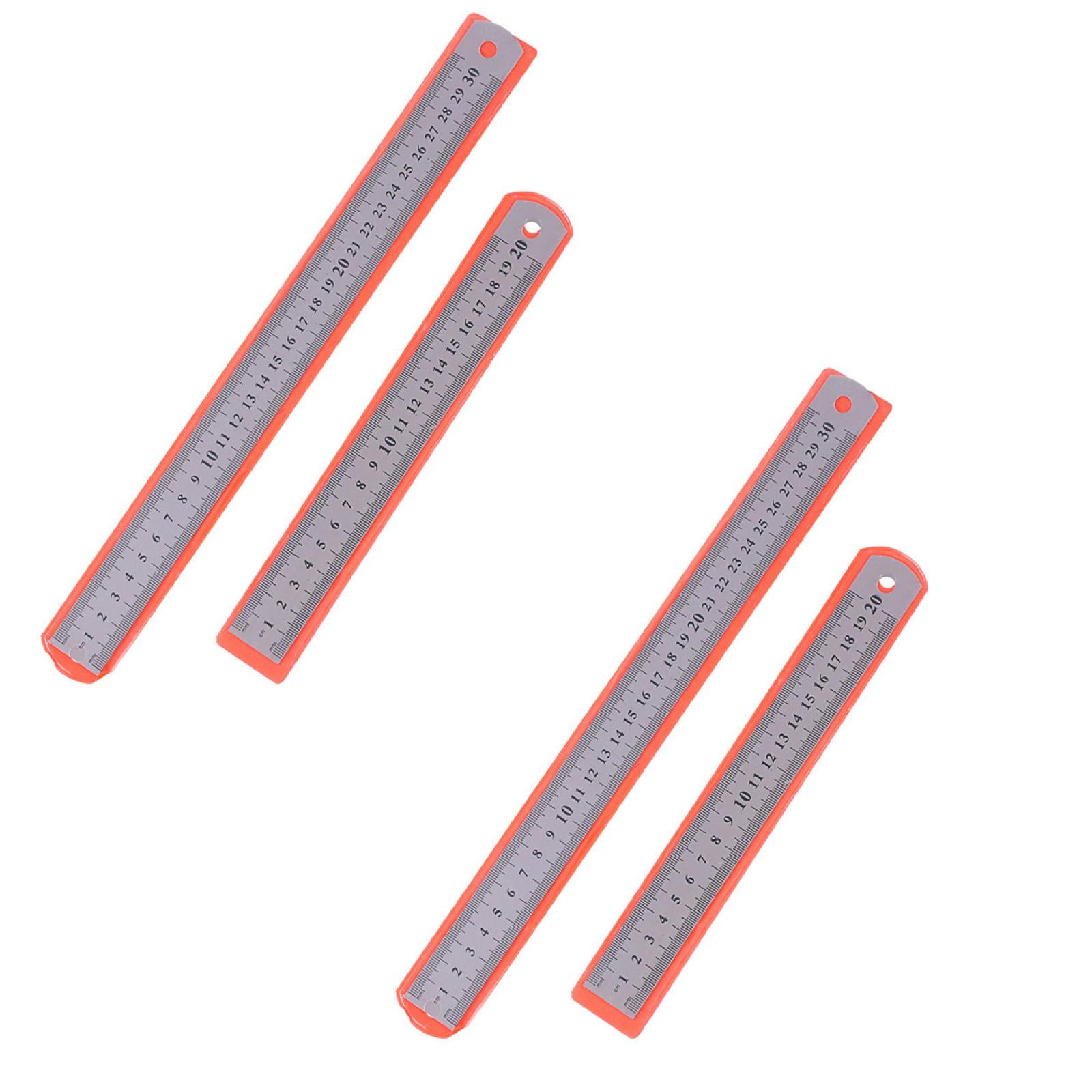 Xubond Ruler Tainless Ruler School Measuring Stainless Straight Marking ...