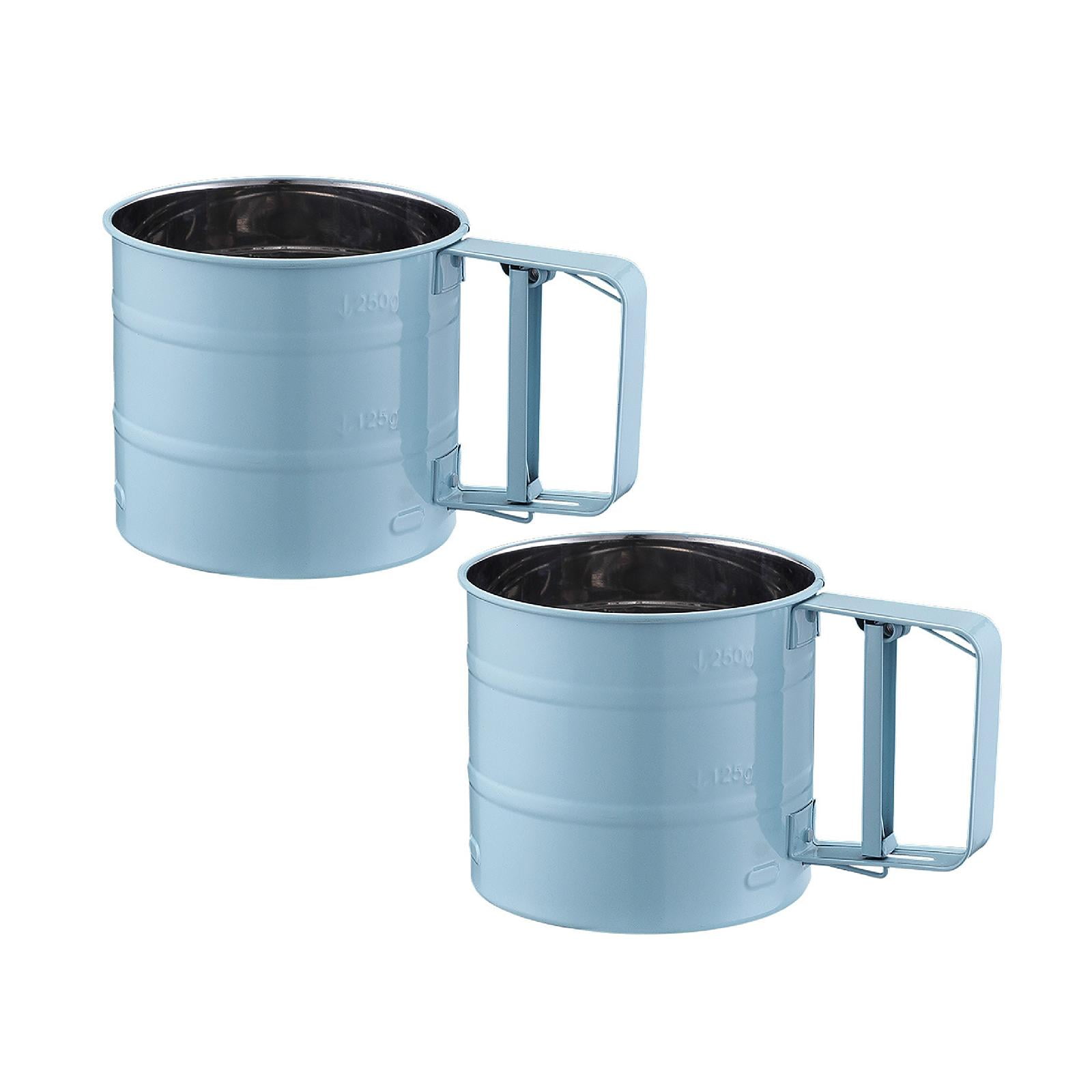 Xubond Stainless Steel Flour Sieve Handheld Powder Mesh With Hand Press ...