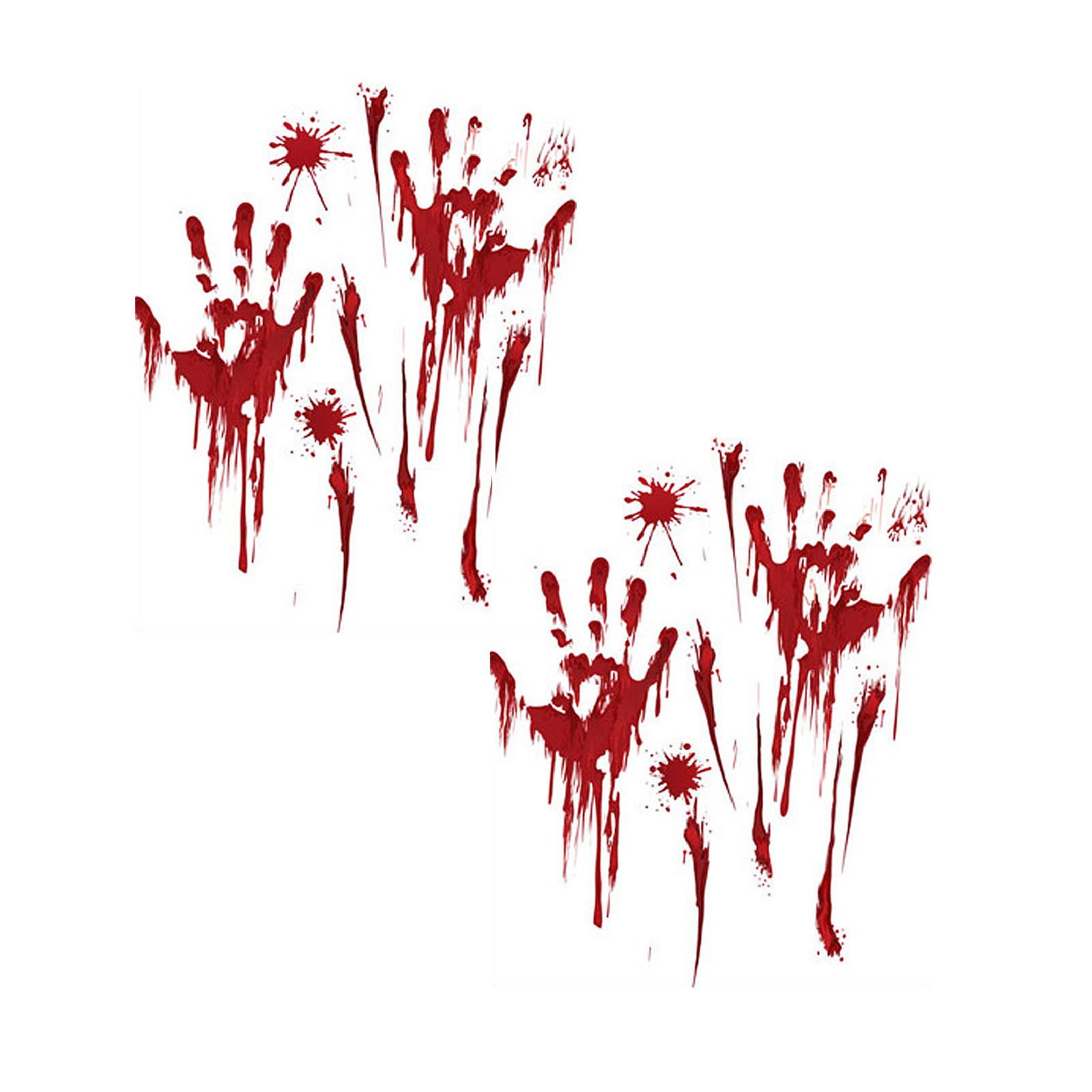 Xubond Stickers Bloody Footprints Floor Clings Halloween Party Decor ...