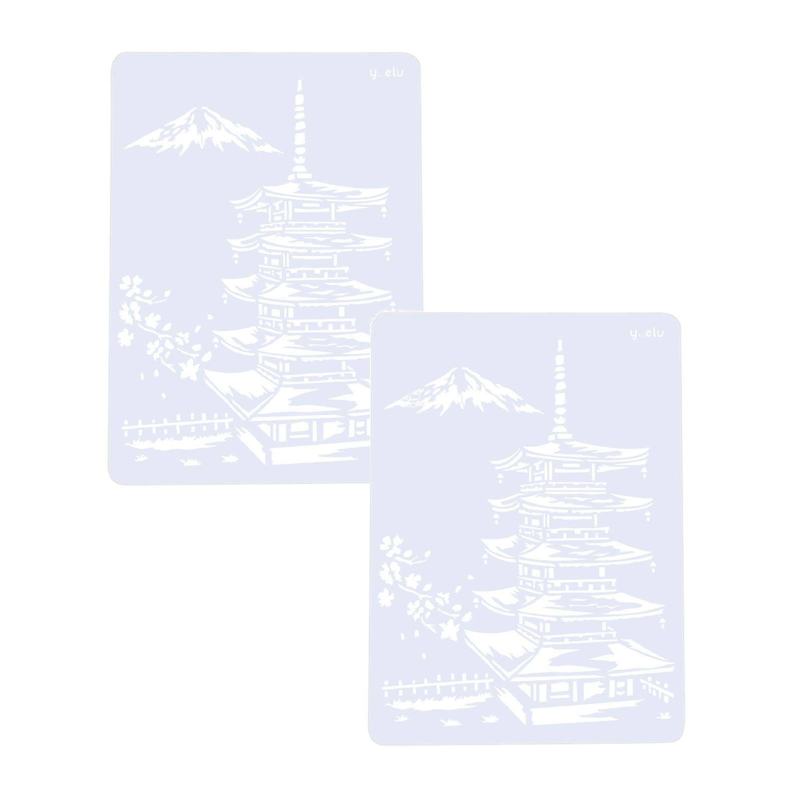Xubond Tools, Craftly DIY Template Stencil Drawing for Painting Set ... Xubond Tools, Craftly DIY Template Stencil Drawing for Painting Set ...