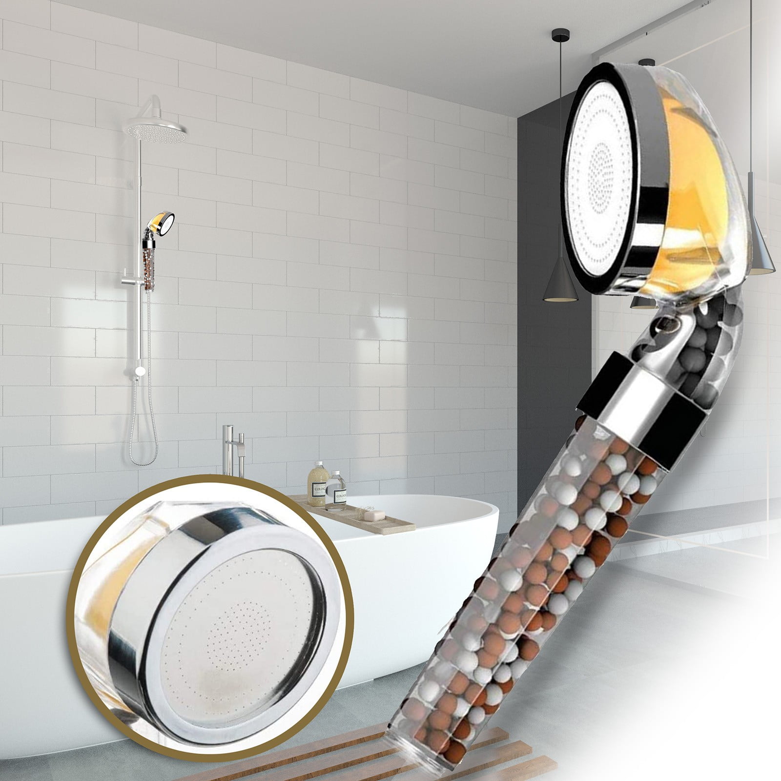 Xubond Tools, Massage Shower LemonFragrance ShowerSpa Filtering Tools ...