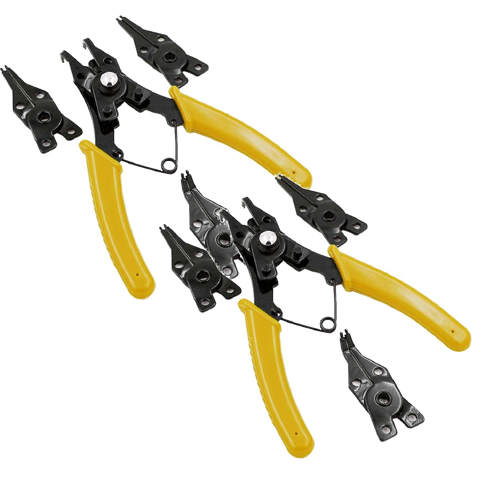 Xubond Tools, New 4 in 1 Snap Ring Pliers Plier Set Circlip Combination ...
