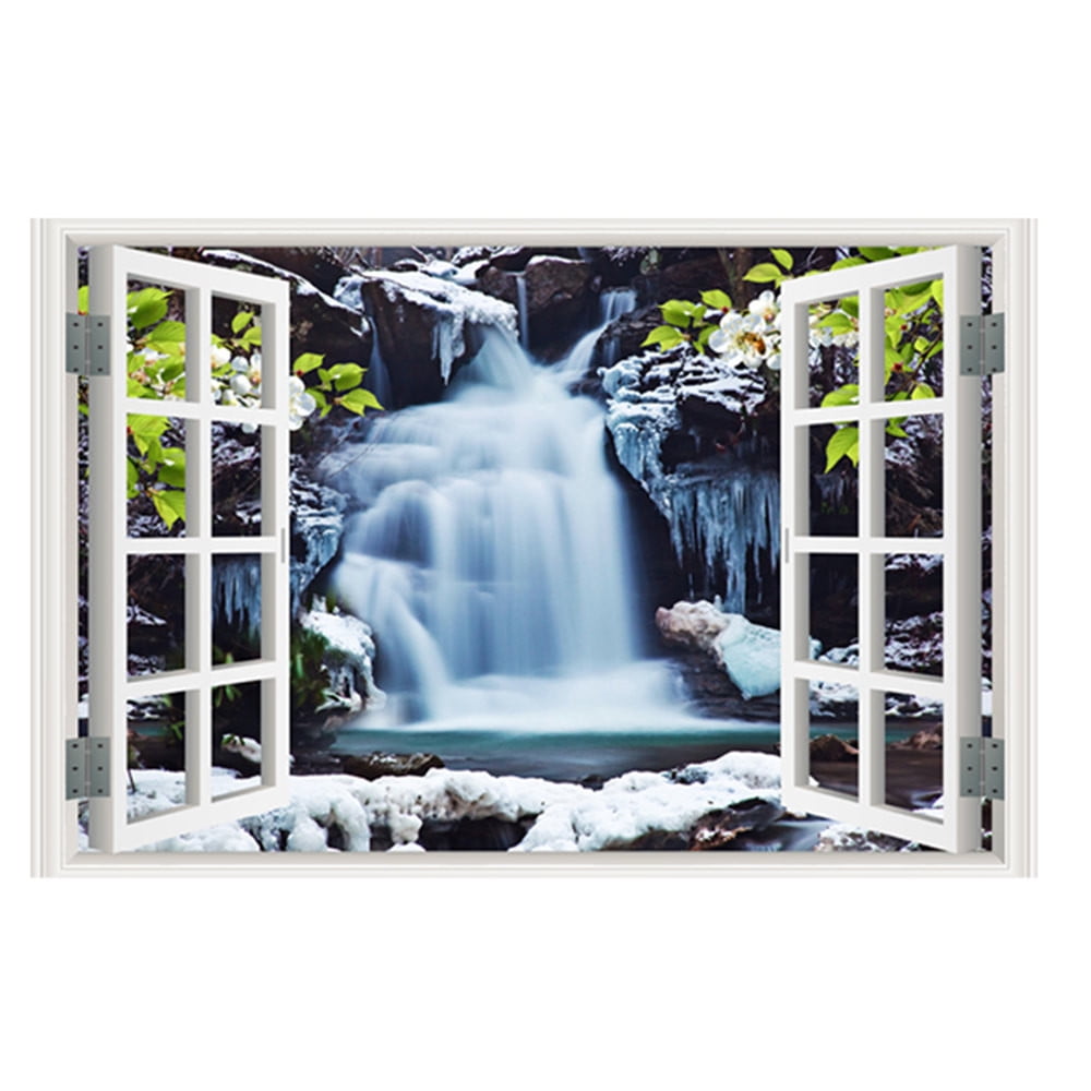Xubond Wall Decor Scenery Outside The Window Wall Decal Home Sticker ...