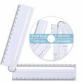 Xubond Wen Measuring Tools Ruler Plastic Inch Multifunction Standard ...