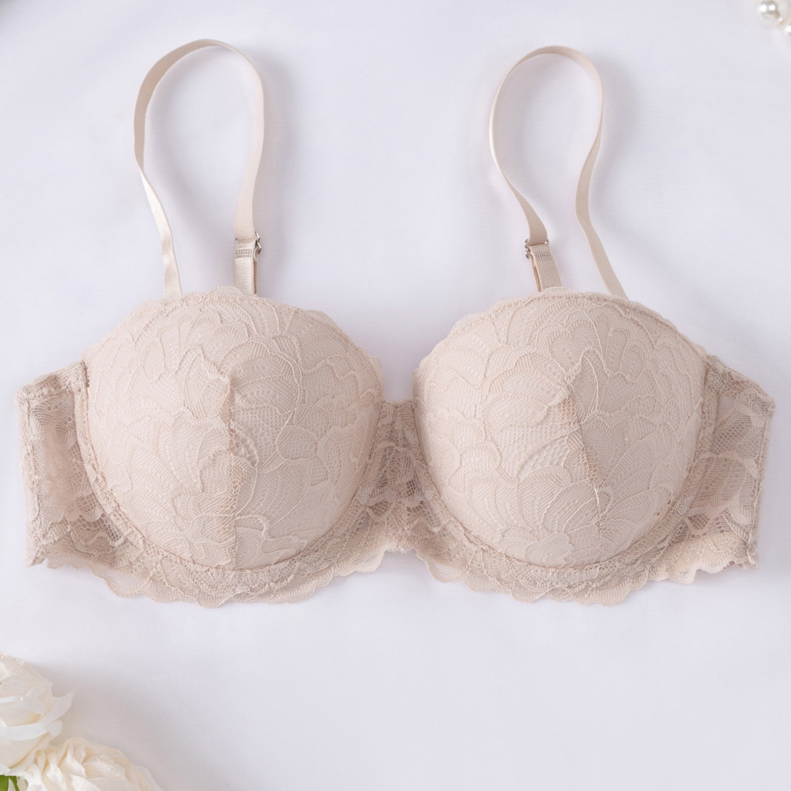 Xucatan 1 Pcs Floral Embroidered Bralette for Women V Neck Bustier ...