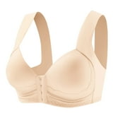 Xucatan 1 Pcs Front Snap Everyday Bras for Women, Wirefree Push Up Bras ...