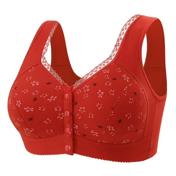 Xucatan 2 Pcs Daisy Bras for Women No Underwire Front Closure Comfort ...