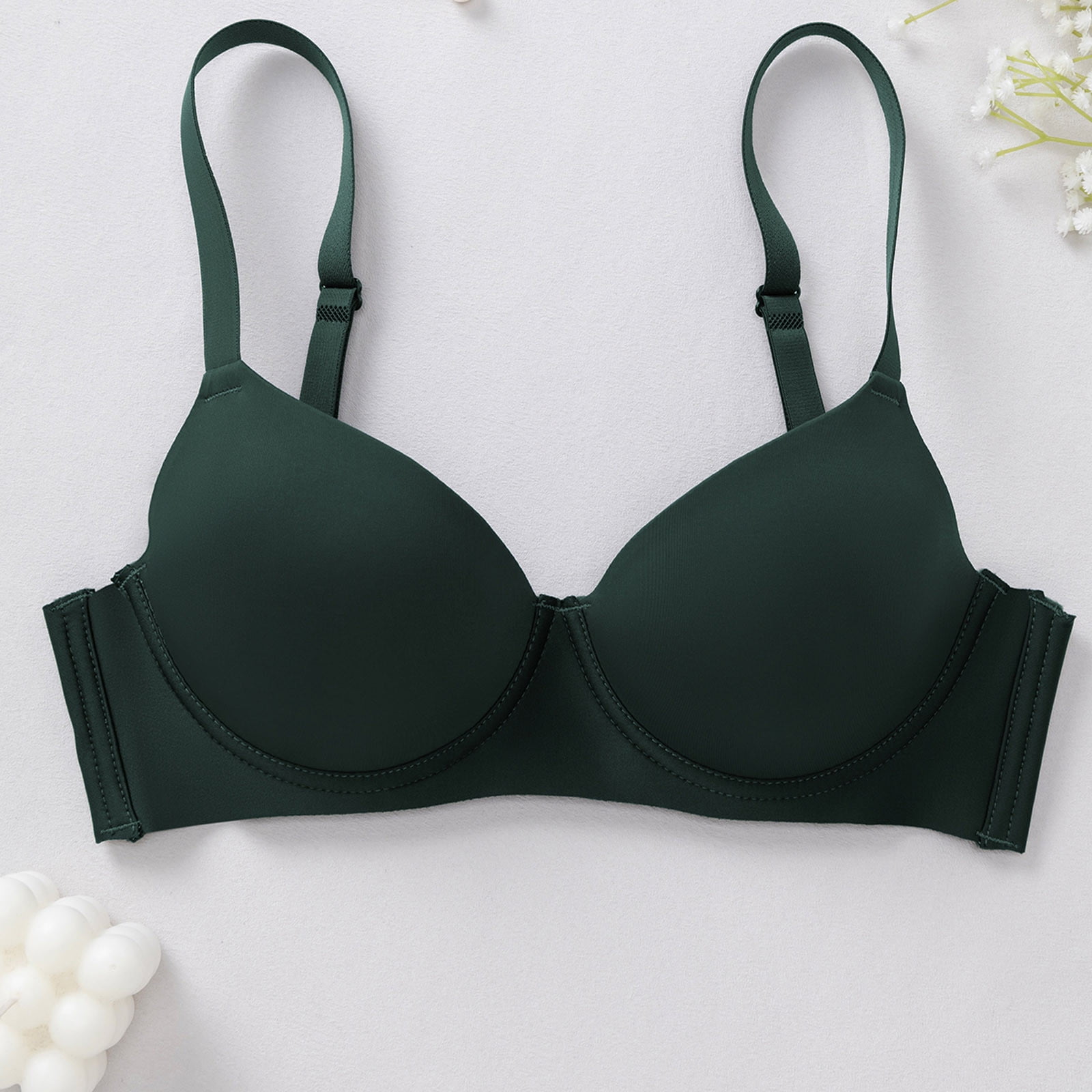 Xucatan 2 Pcs Seamless Bras for Women Wireless Comfortable Push Up ...