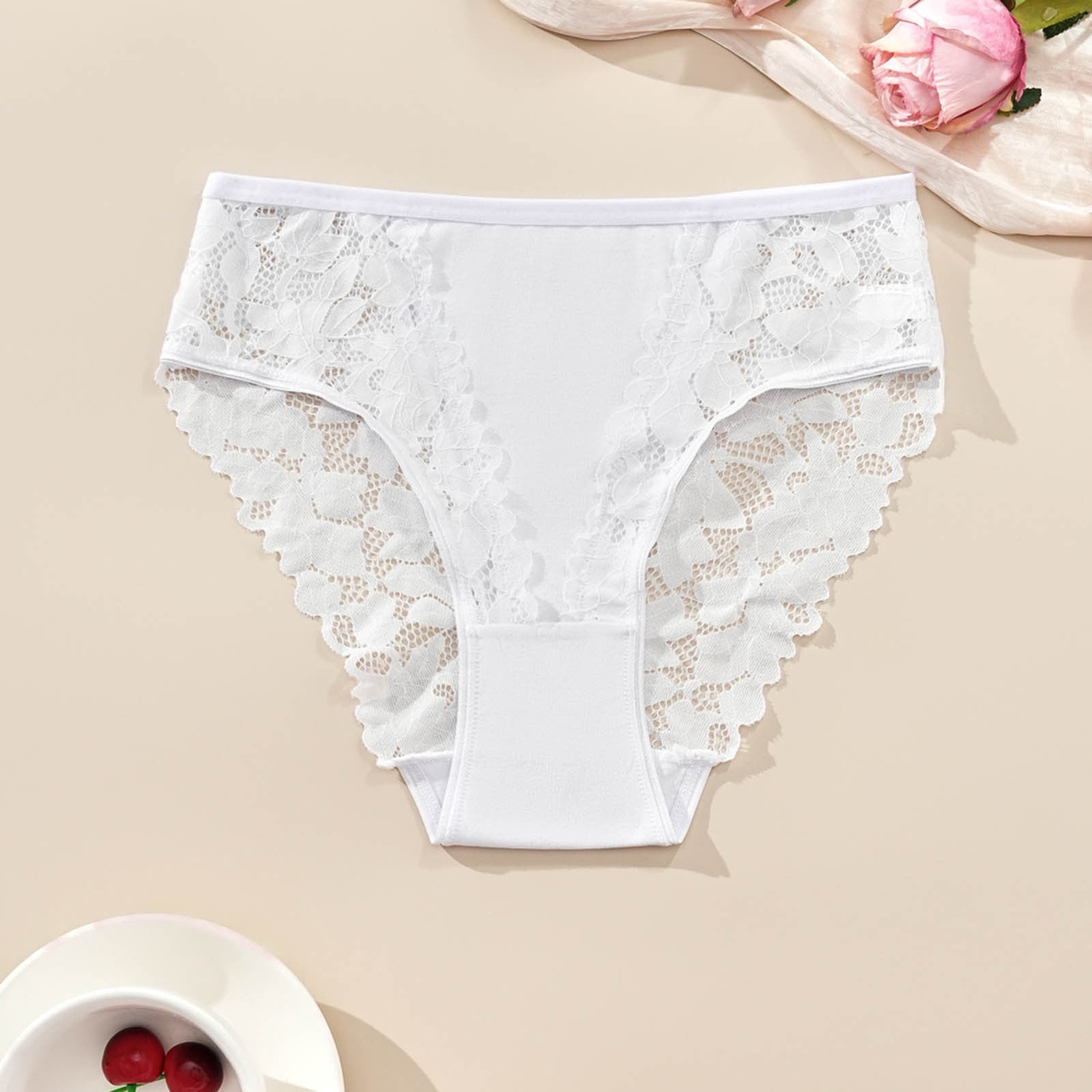 Xucatan 2 Pcs Women High Waist Floral Embroidered Leak Proof Briefs ...
