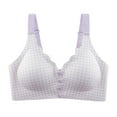 Xucatan 3 Pcs Front Snap Everyday Bras for Women, Wirefree Push Up Bras ...
