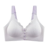Xucatan 3 Pcs Front Snap Everyday Bras for Women, Wirefree Push Up Bras ...