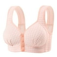 Xucatan 3 Pcs Push Up Bras for Women Convenient Front Snap Wirefree ...