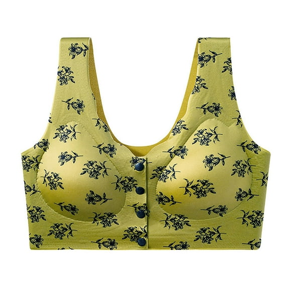 Xucatan 3 Pcs Women Front Closure for Seniors, Bras for Seniors Women ...