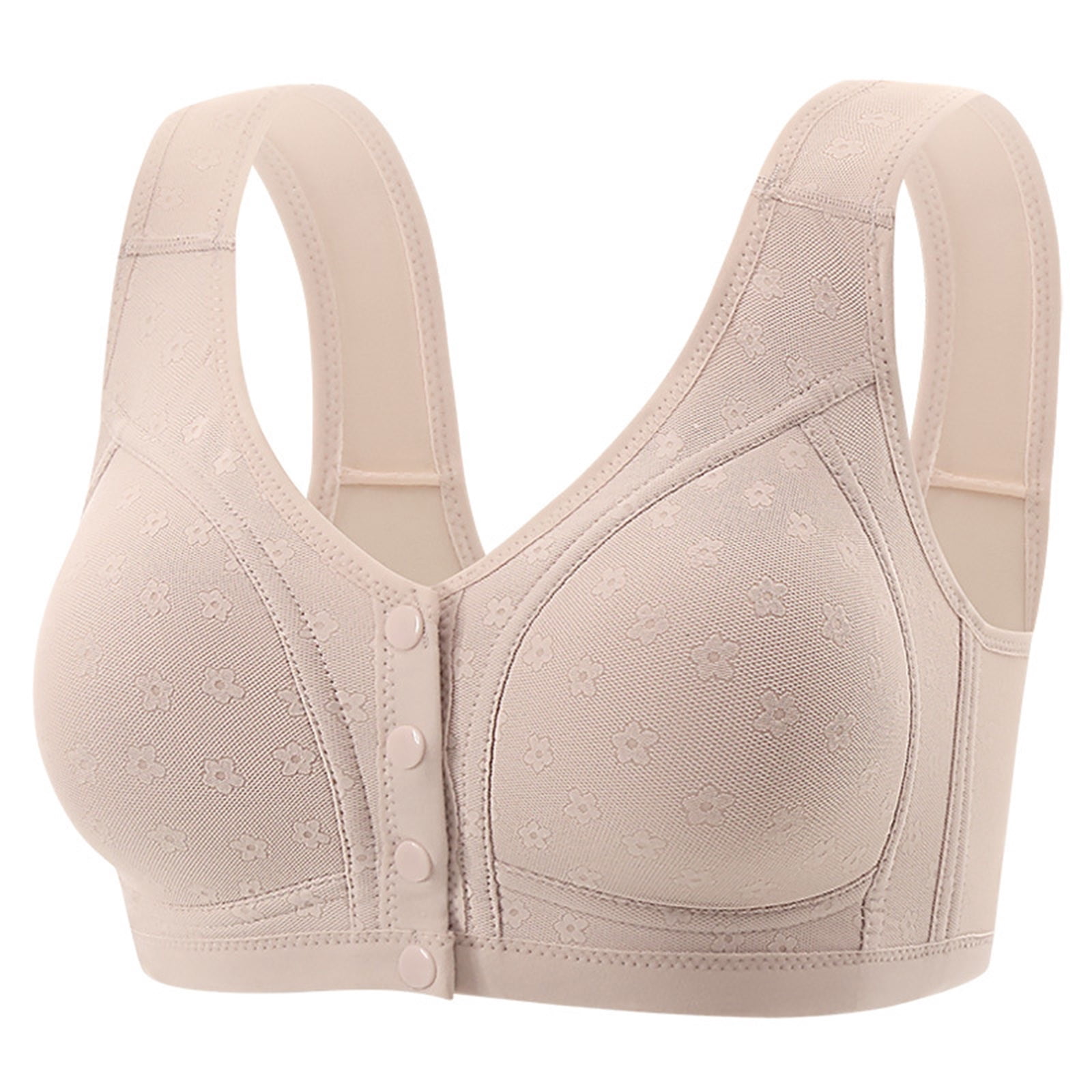 Xucatan Daisy Bras for Older Women Cozy Front Closure Full Coverage ...