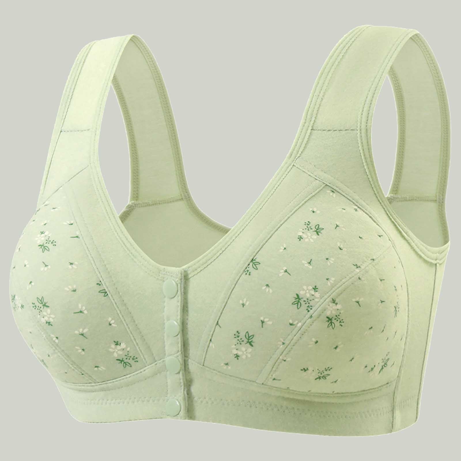 Xucatan Front Closure Daisy Bra for Women Plus Size Wireless Full ...