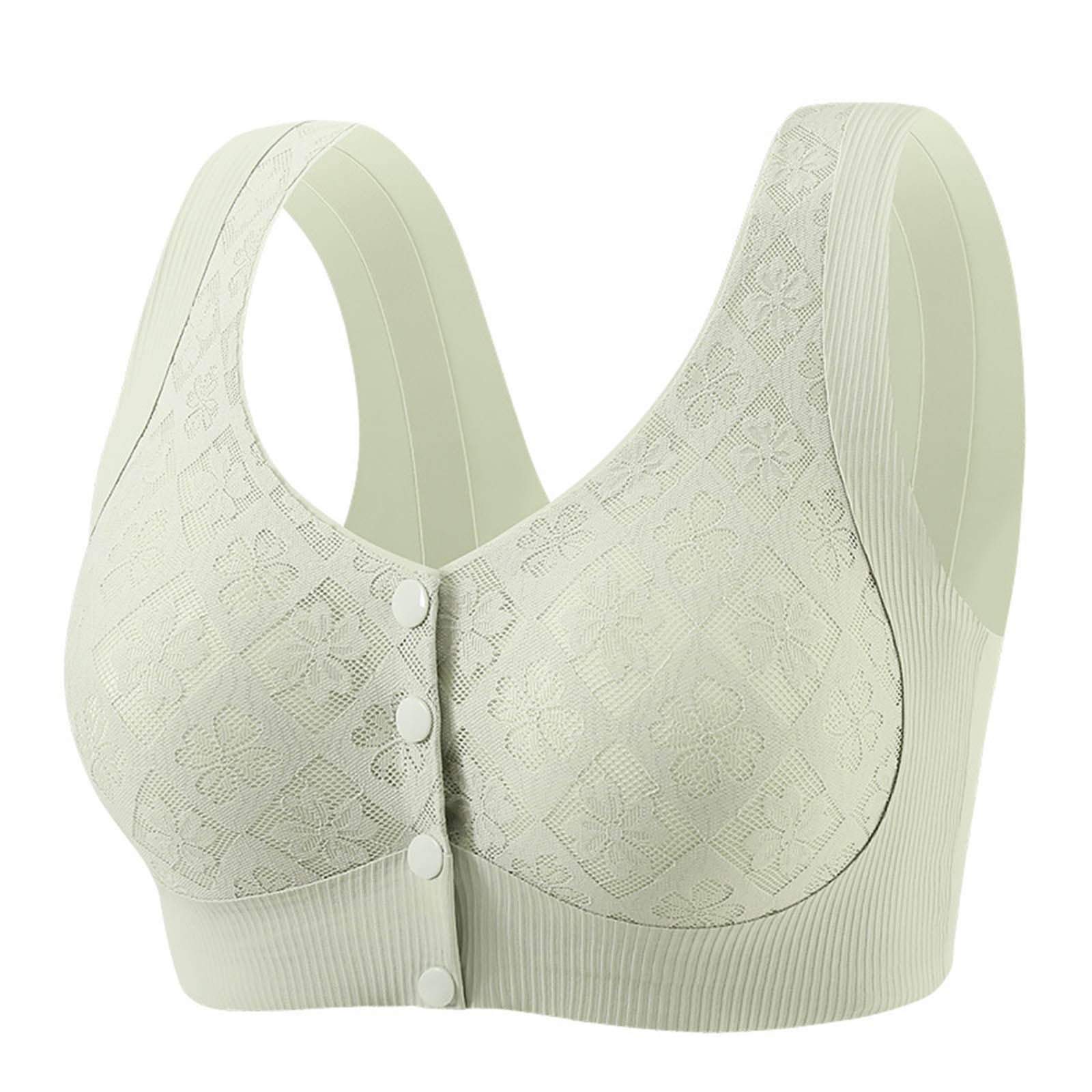 Xucatan Front Closure Daisy Bra for Women Plus Size Wireless Full ...