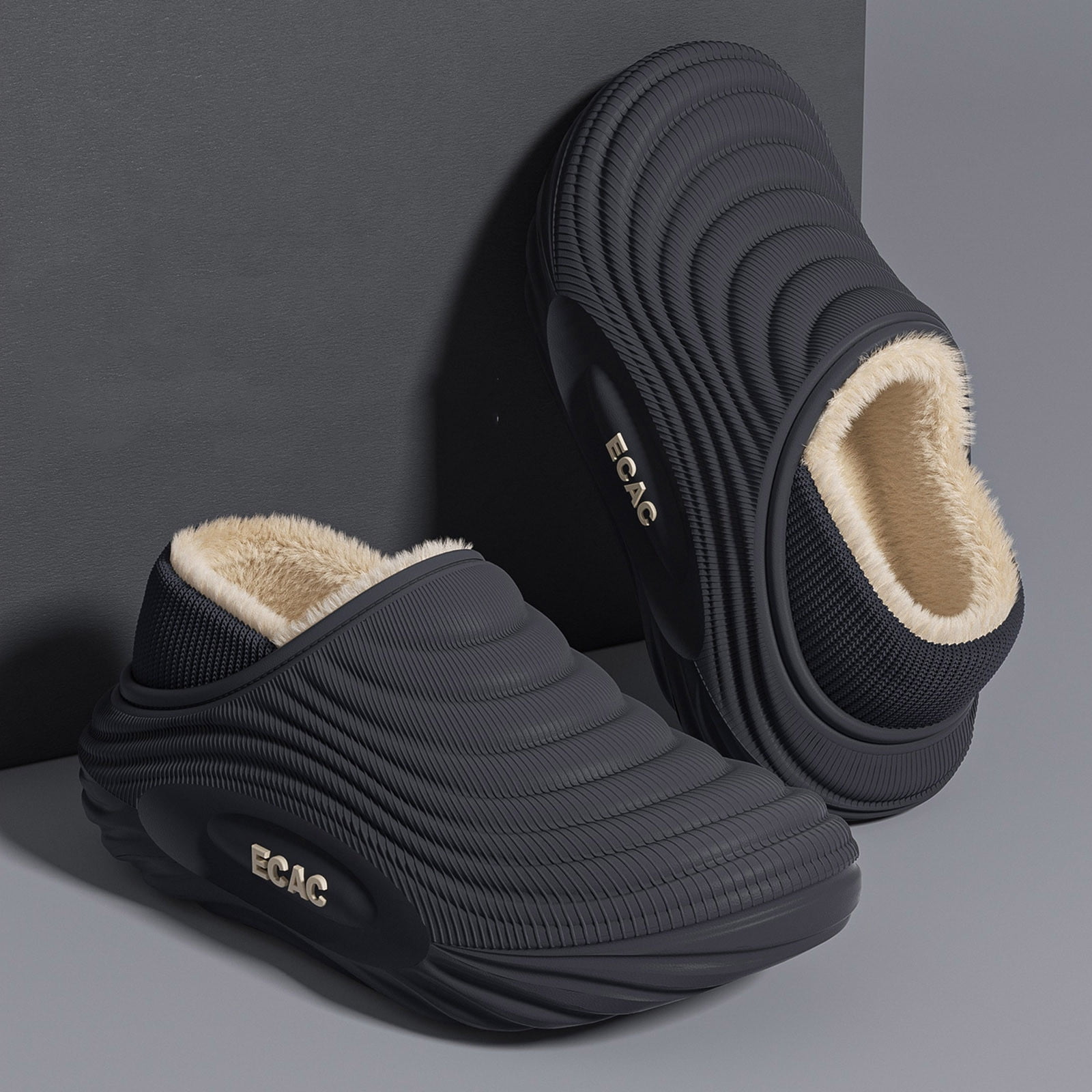 Xucatan Women and Men Classic Fur Lined Clogs Memory Foam Warm Fuzzy ...