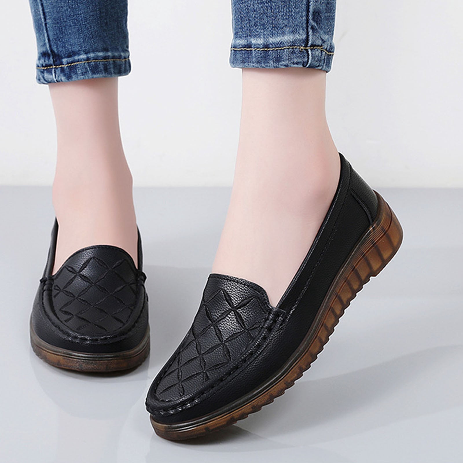 Xucatan Women's Comfortable & Lightweight Leather Penny Loafers Slip ...