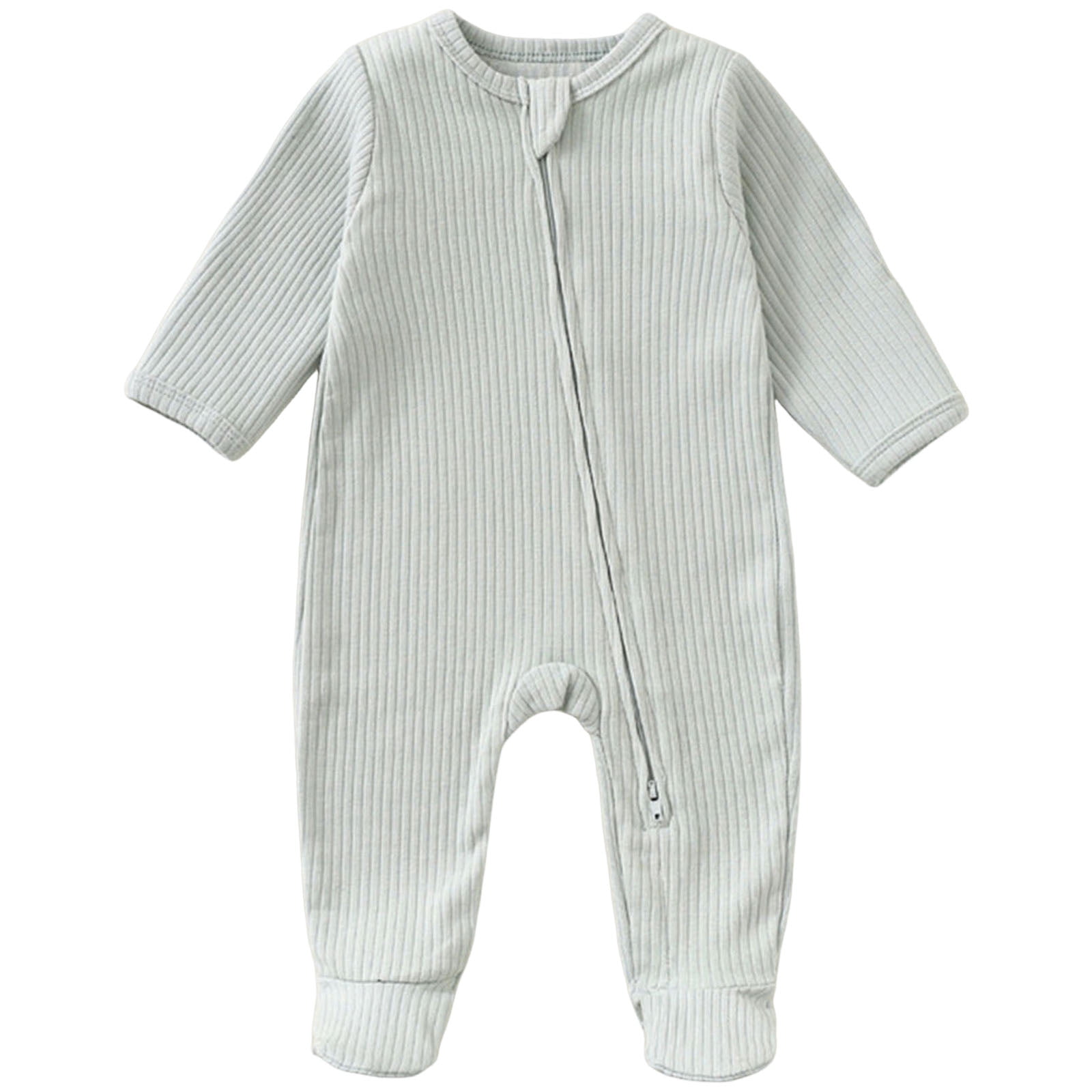 Xudanell Baby Footies Pajamas, 2-Way Zipper Baby Sleepers with Mitten ...